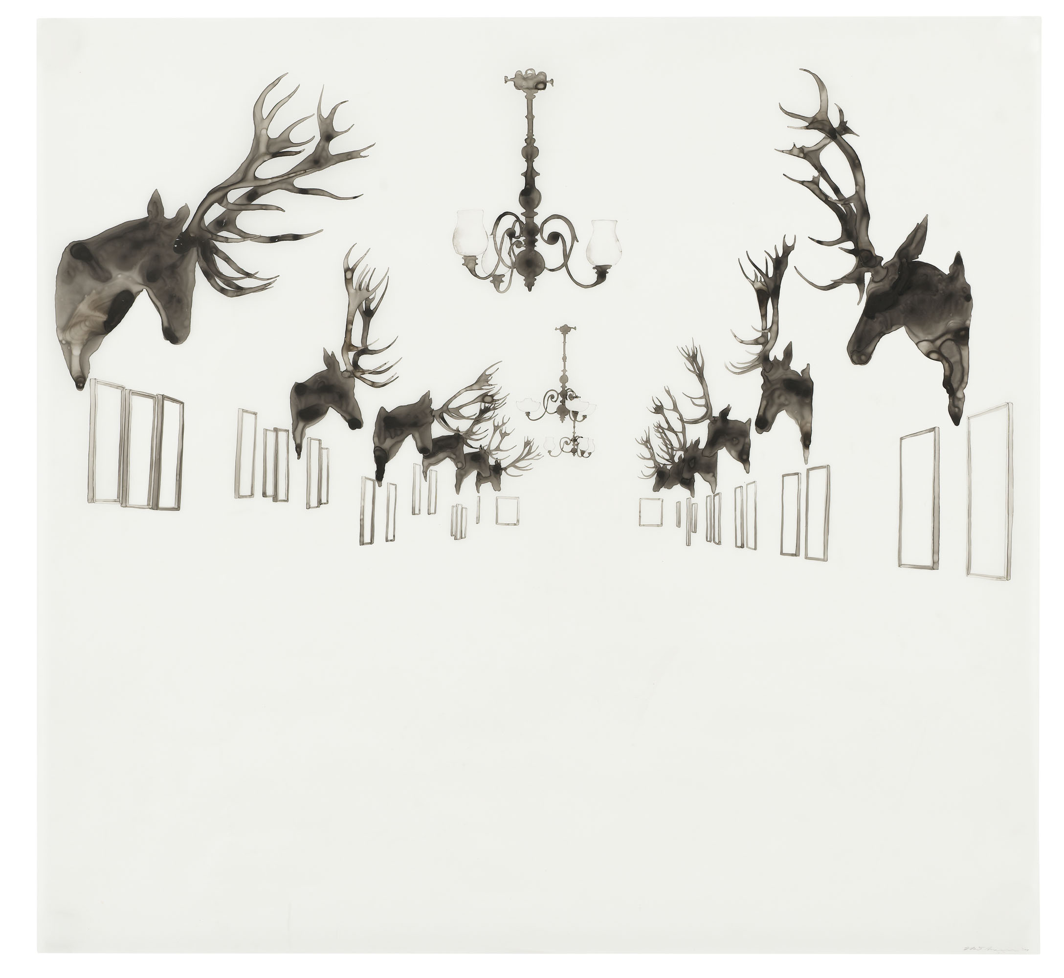 MATT SAUNDERS (B. 1975), Untitled (Antlers) | Christie’s