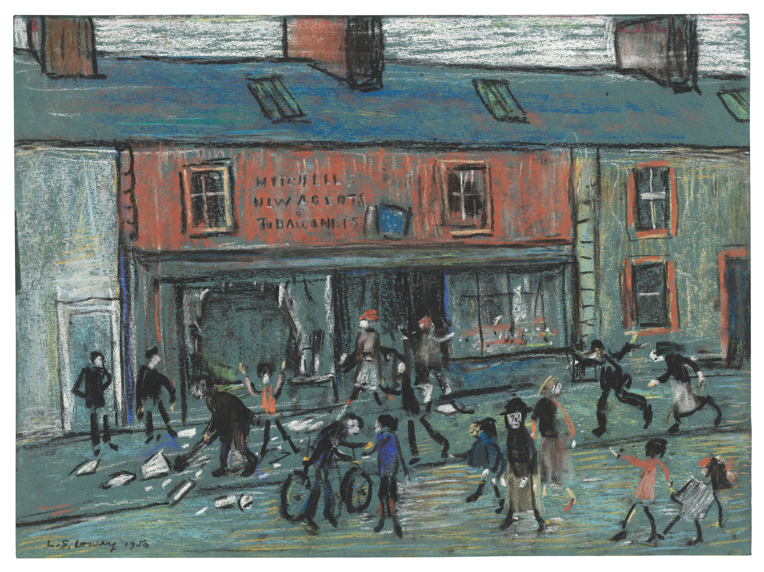 LAURENCE STEPHEN LOWRY, R.A. (1887-1976), The Broken Shop Window at ...