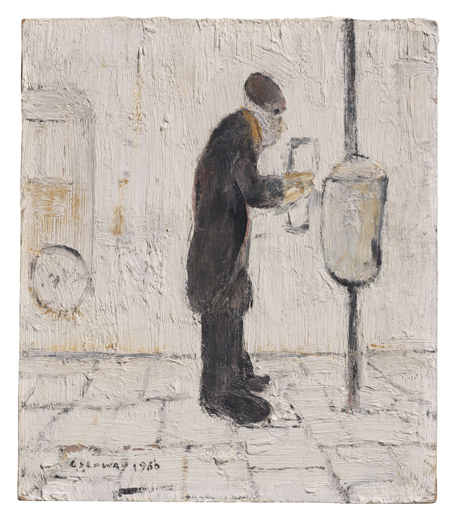 LAURENCE STEPHEN LOWRY, R.A. (1887-1976), Man Searching a Dustbin ...