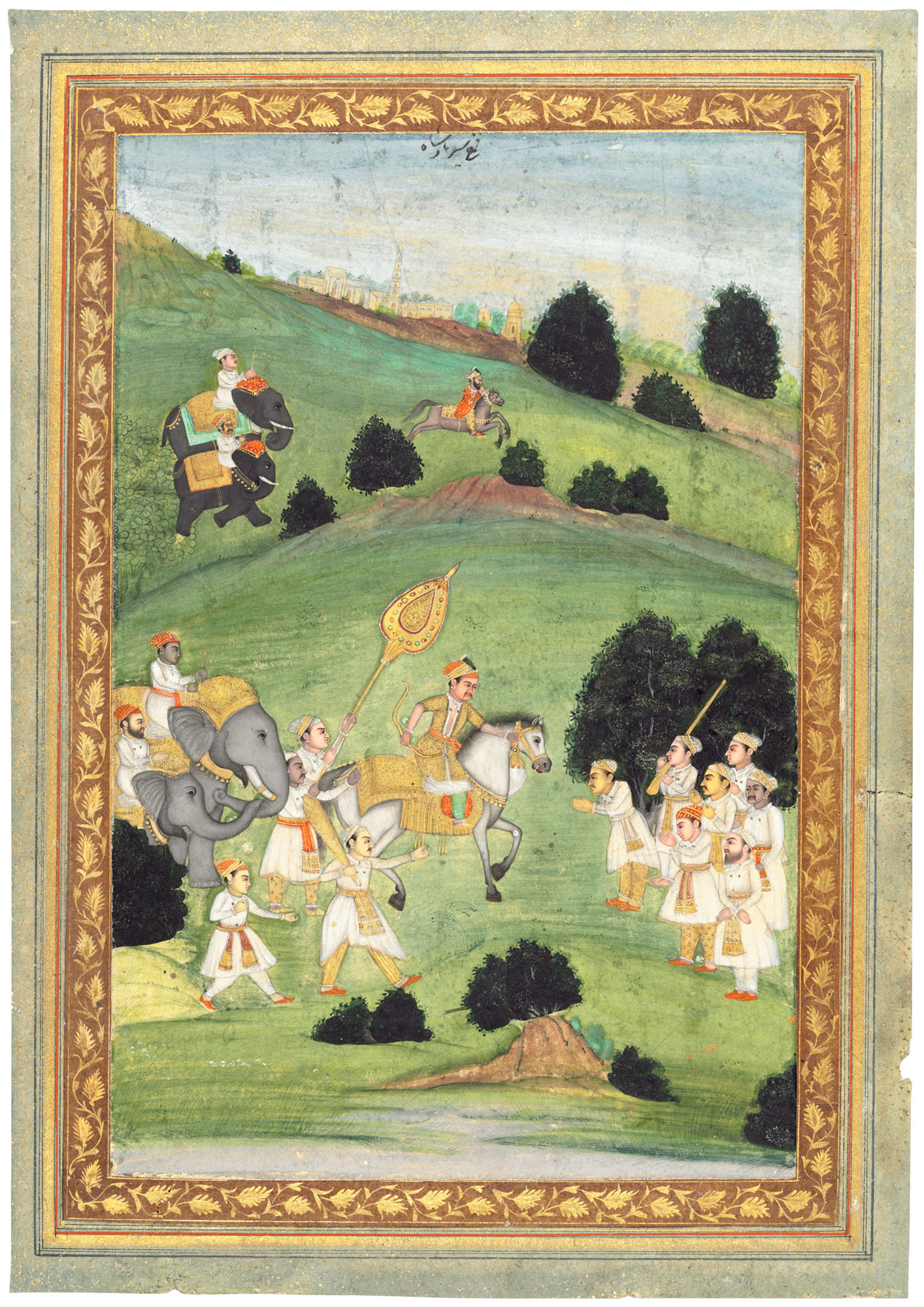 the-mughal-emperor-akbar-on-a-hunting-expedition-delhi-school-north