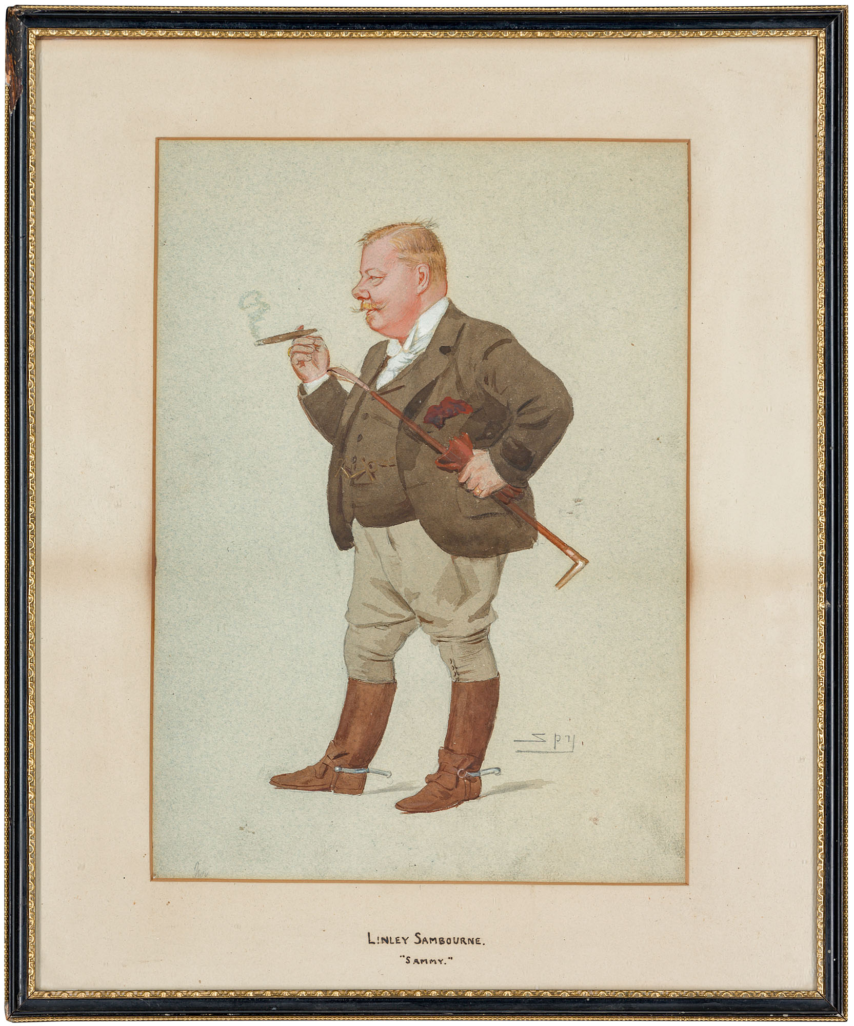A GIFT FROM BERNARD HOLLOWOOD, EDITOR OF PUNCH:Sir Leslie Matthew Ward ...