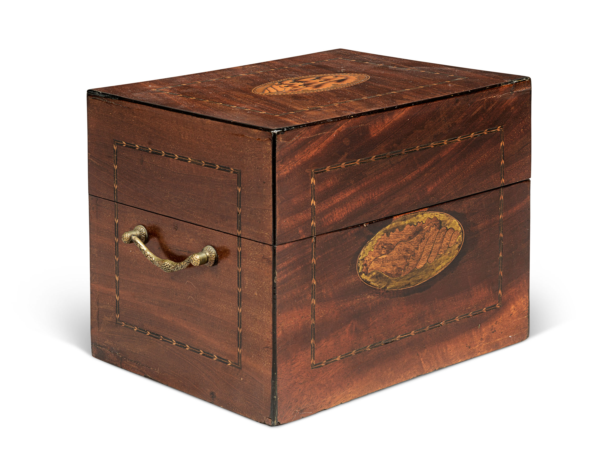 AN INLAID MAHOGANY DECANTER BOX, CIRCA 1800, PROBABLY DUTCH | Christie’s