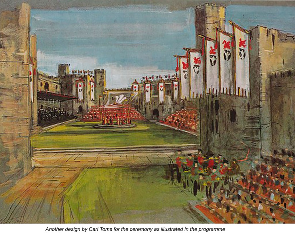 THE DESIGN FOR THE INVESTITURE OF H.R.H. THE PRINCE OF WALES, 1969 ...