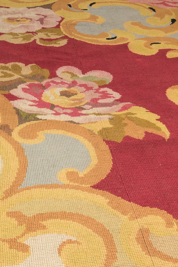 A GROS-POINT NEEDLEWORK CARPET, WOVEN BY OLIVER MESSEL'S PARTNER VAGN ...