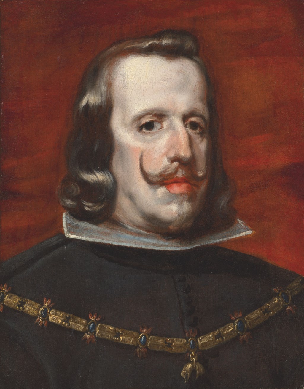 FOLLOWER OF DIEGO RODRÍGUEZ DE SILVA Y VELÁZQUEZ, Portrait of Philip IV ...