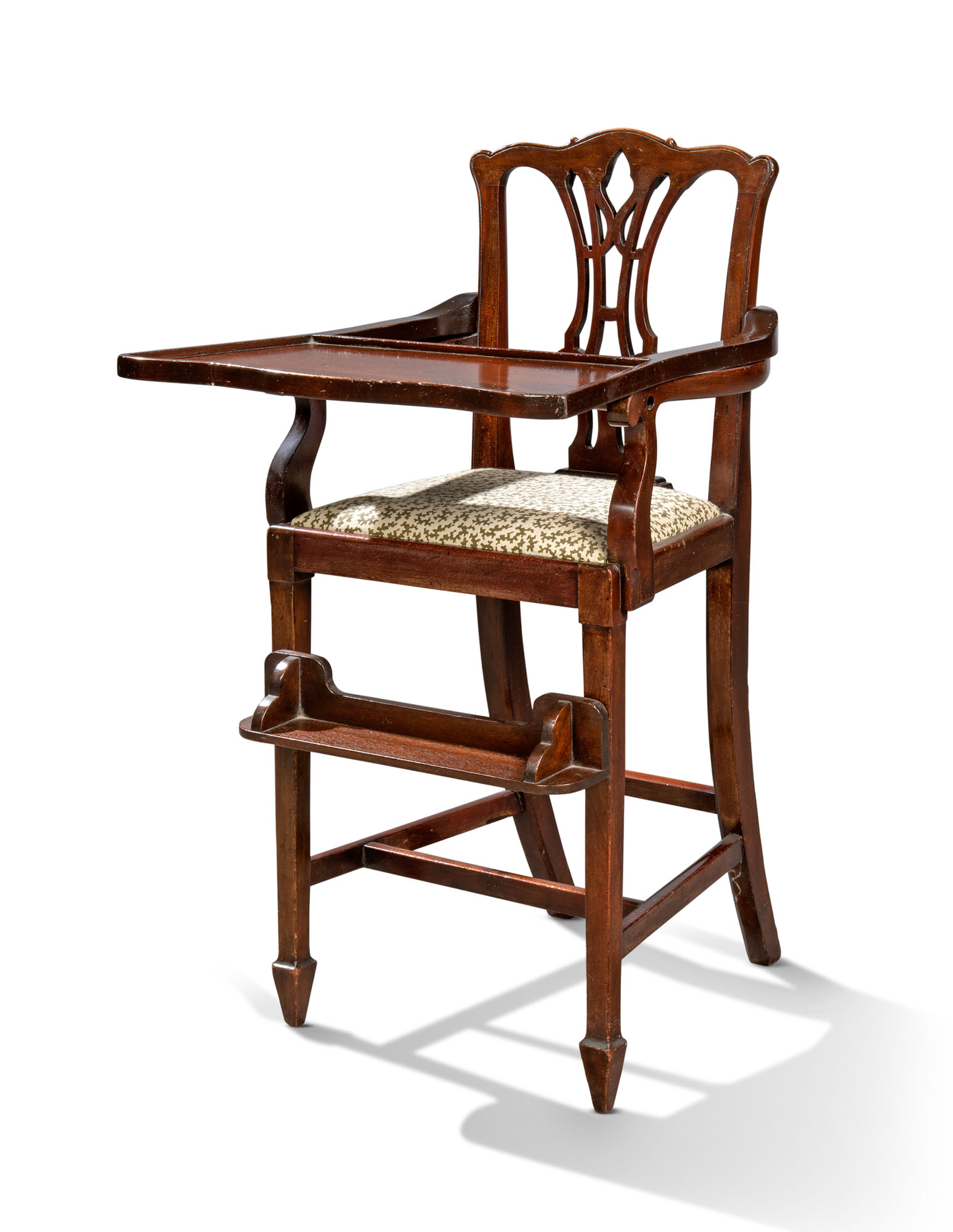 A VICTORIAN MAHOGANY CHILD'S HIGH CHAIR, LATE 19TH CENTURY AND LATER ...