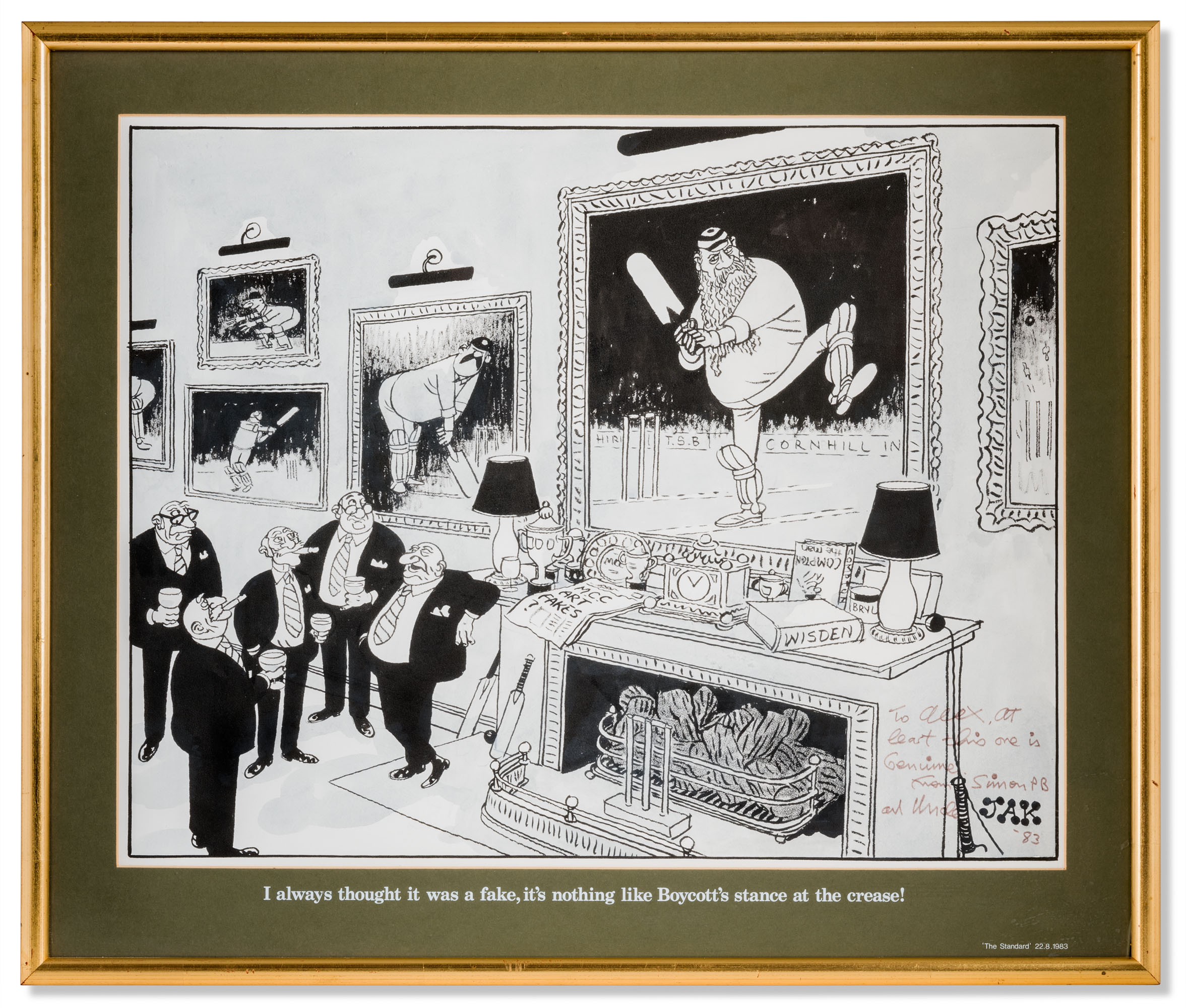 A W.G. GRACE 'JAK' CARTOON, | Christie’s
