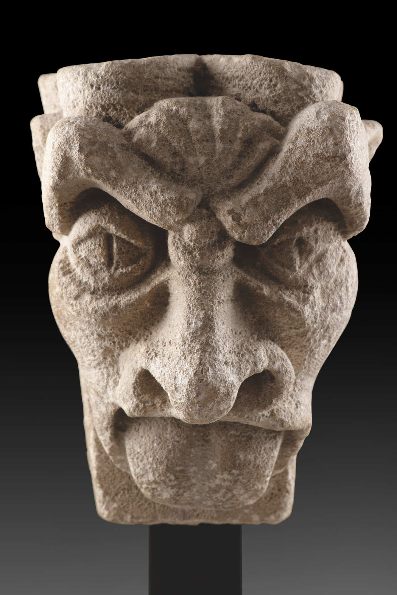 ENGLISH, LATE 14TH/EARLY 15TH CENTURY, A grotesque head of a demon ...