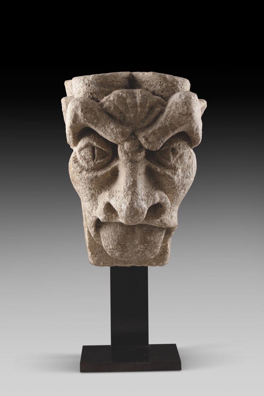 ENGLISH, LATE 14TH/EARLY 15TH CENTURY, A grotesque head of a demon ...