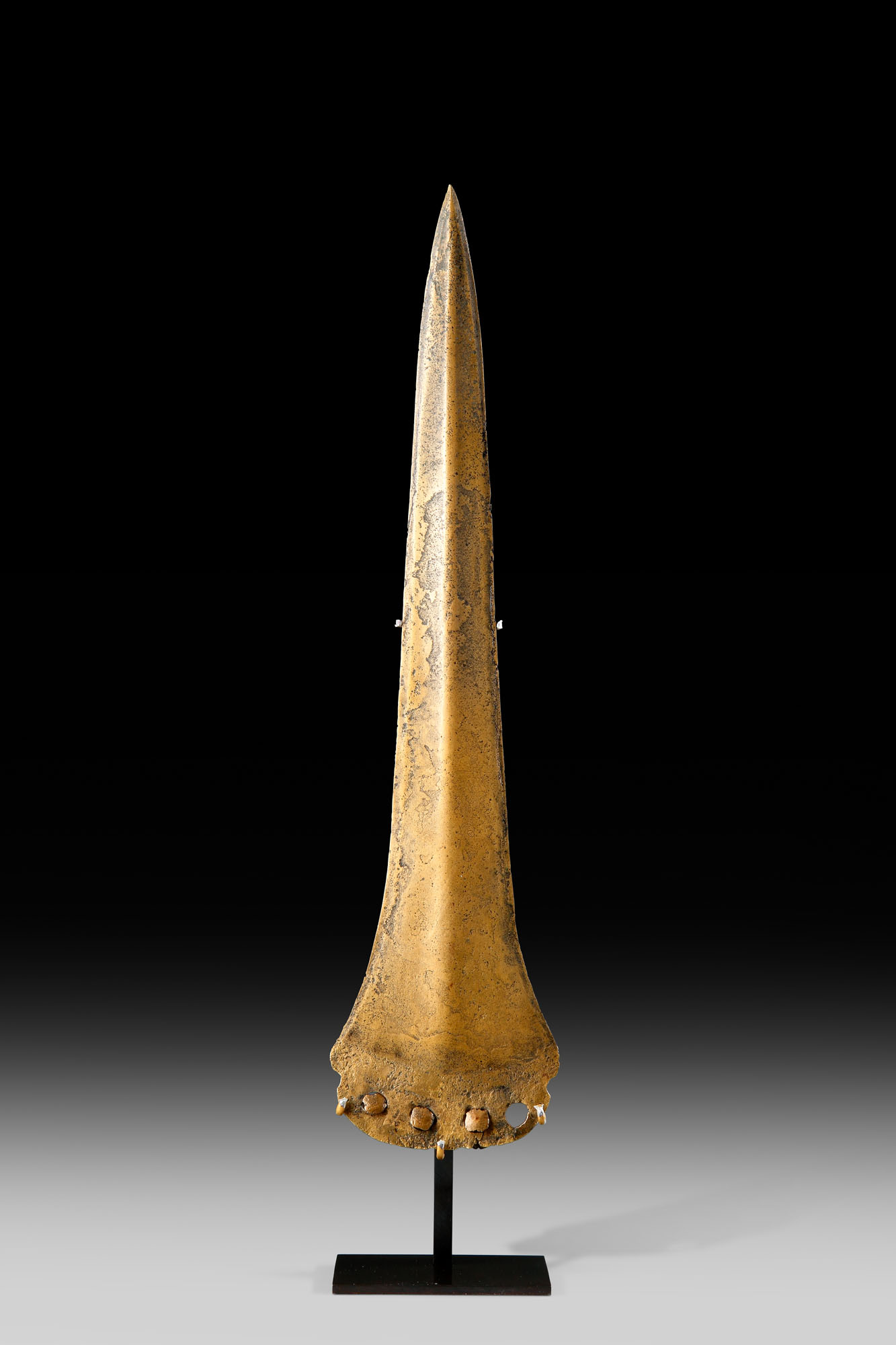 A EUROPEAN BRONZE DAGGER BLADE, MIDDLE BRONZE AGE, CIRCA 1500-1300 B.C ...