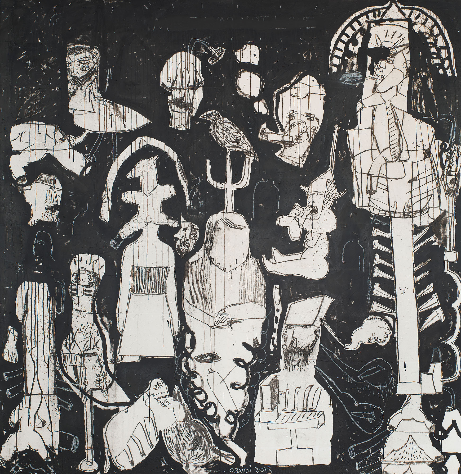 Mahmoud Obaidi (Iraqi, b.1966), Make War not Love - Chapters 3 | Christie’s