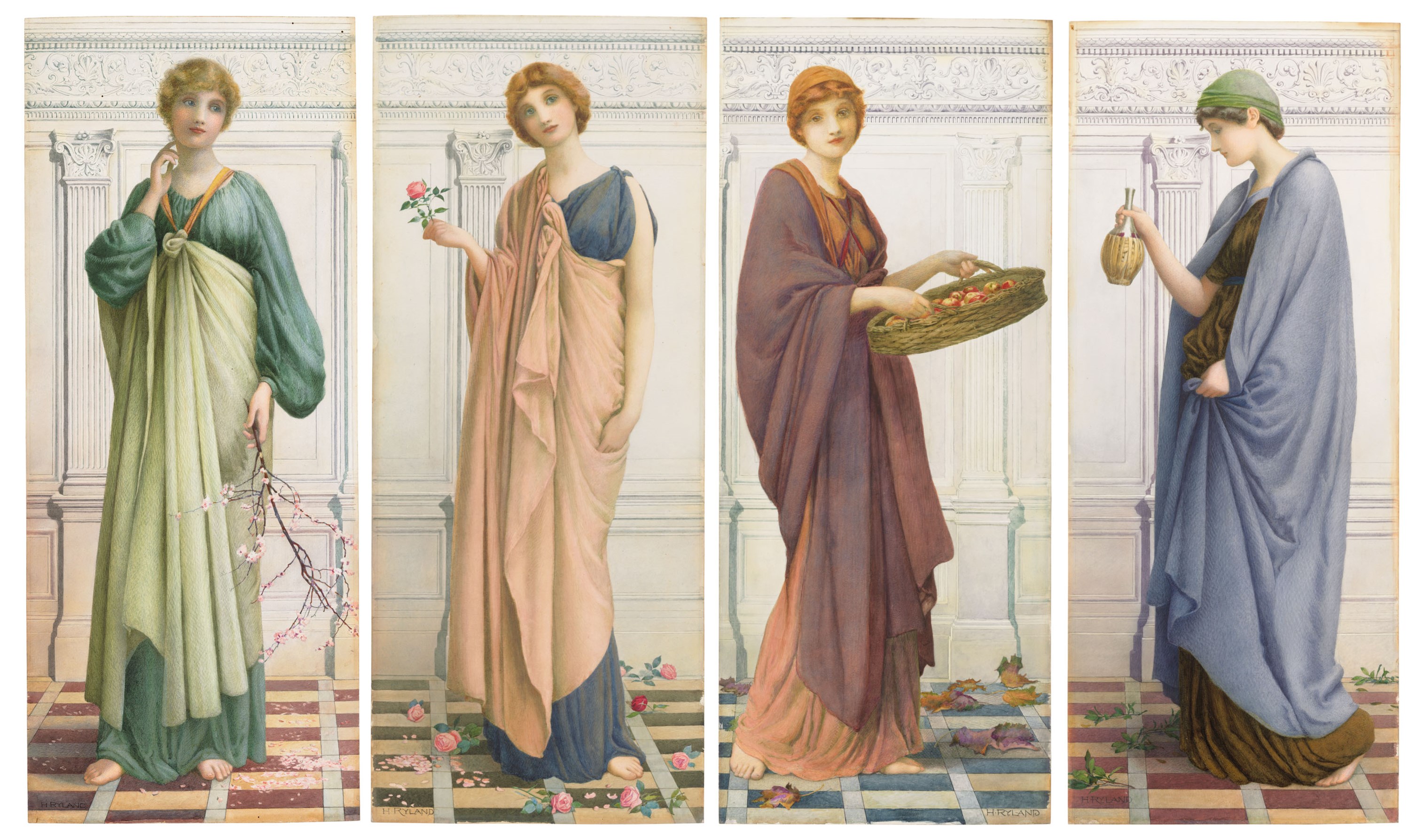 Henry Ryland, R.I. (1856-1924), The Four Seasons | Christie's