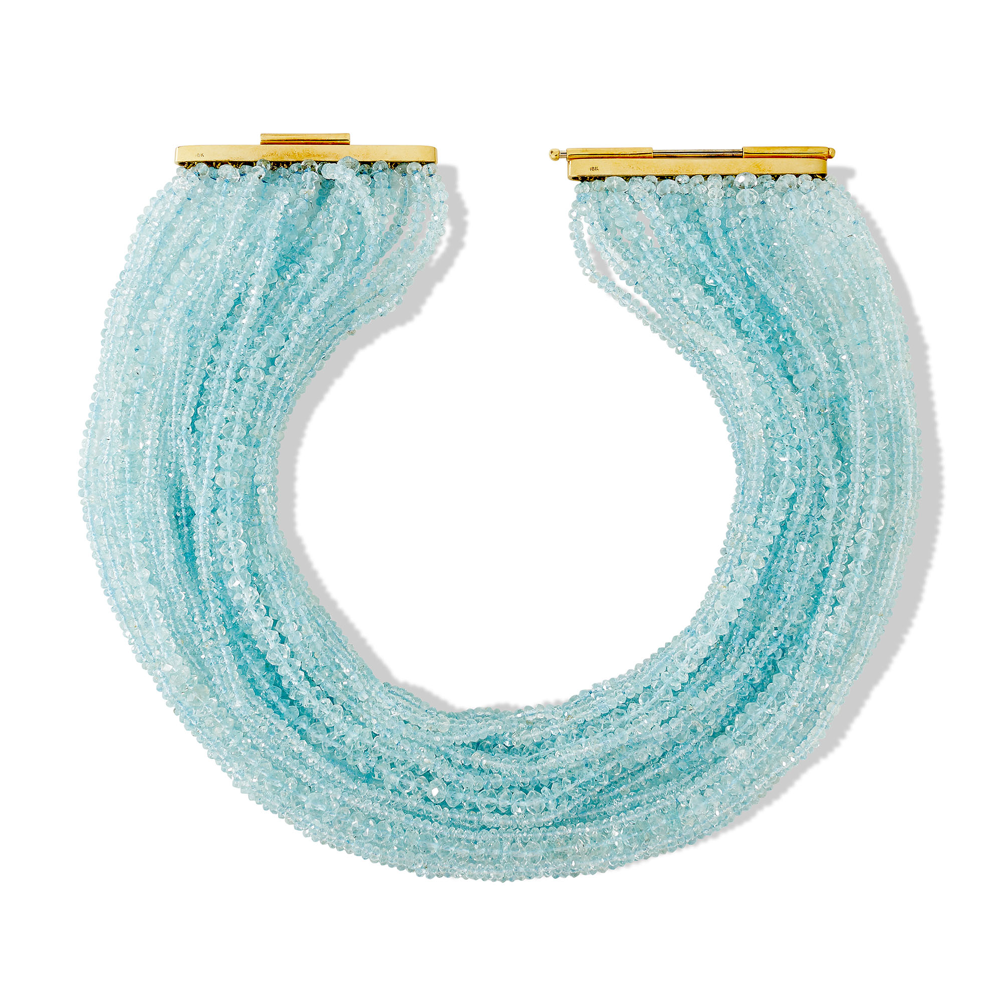 FACETTED BERYL BEAD NECKLACE, | Christie’s