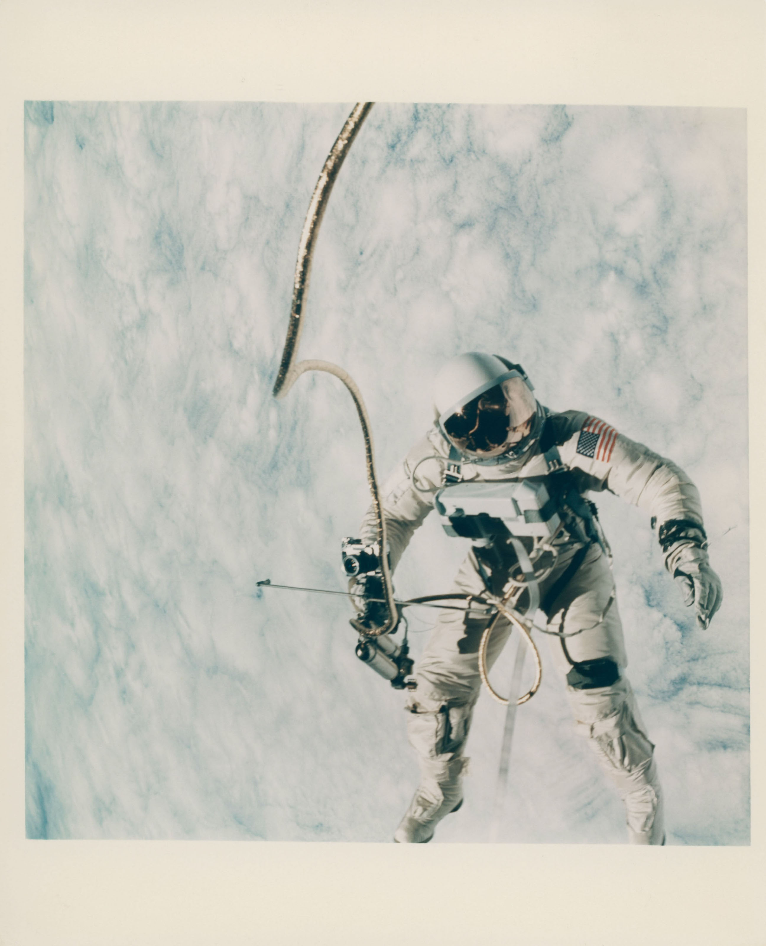 First US spacewalk; Ed White’s EVA over the cloud-covered Pacific Ocean ...