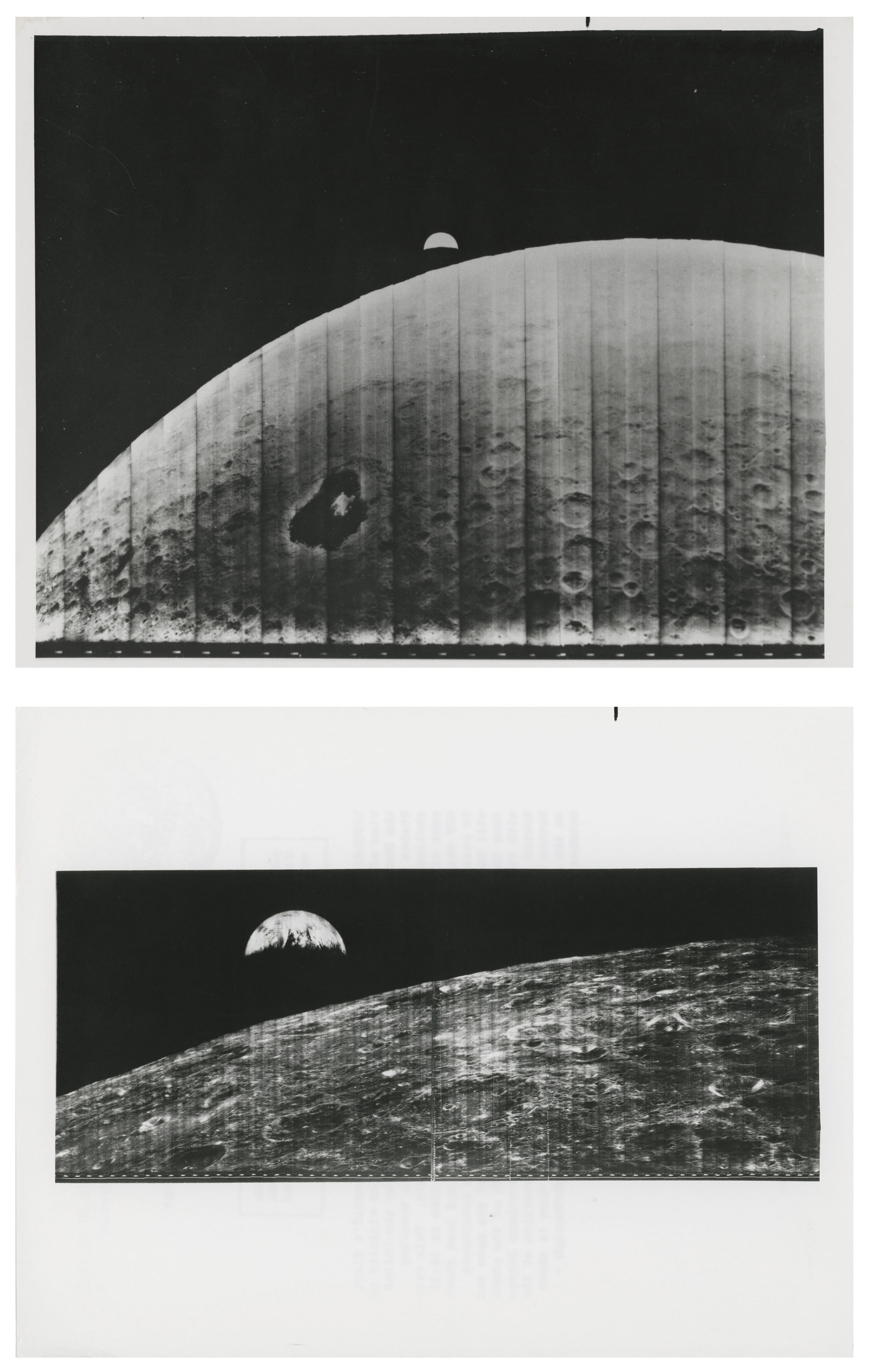 The historic first photographs of the Earth from the Moon, medium and ...