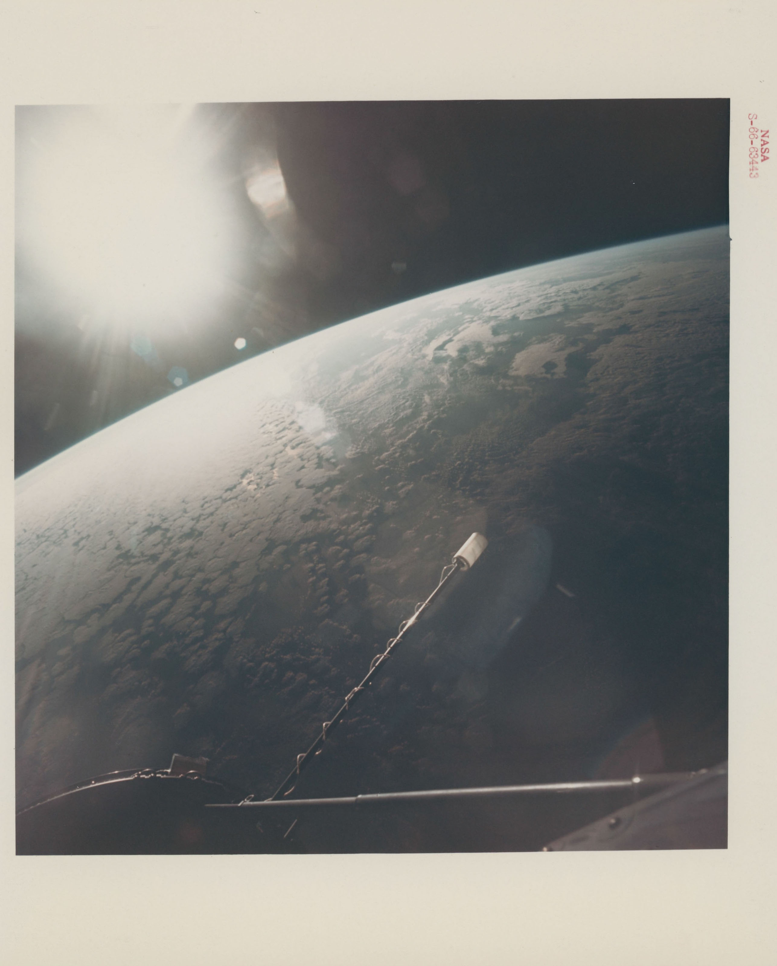 Views of Earth from space: orbital Sunrise; Sun illuminating the ...