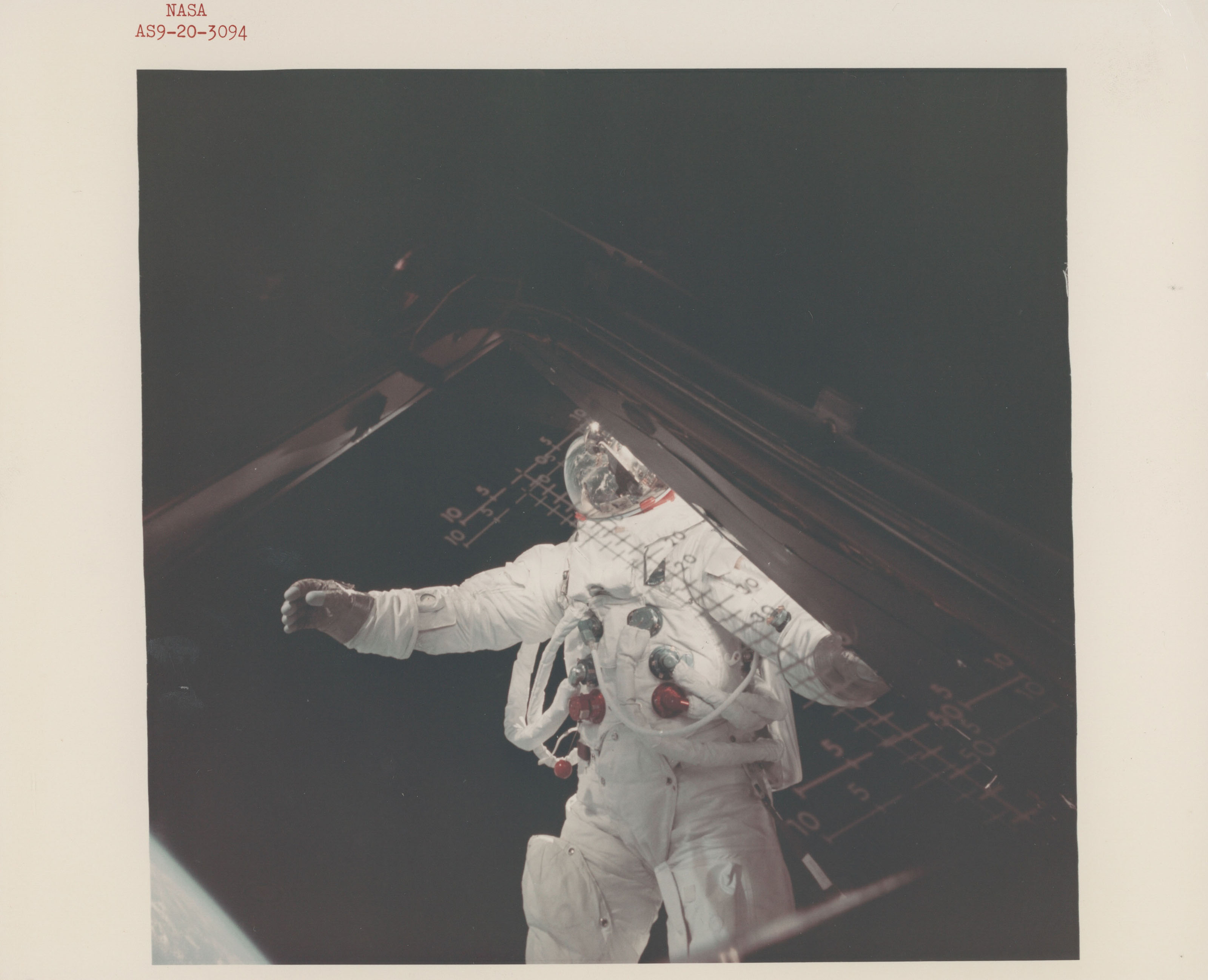 Russell Schweickart looking at the Earth from space; Schweickart ...