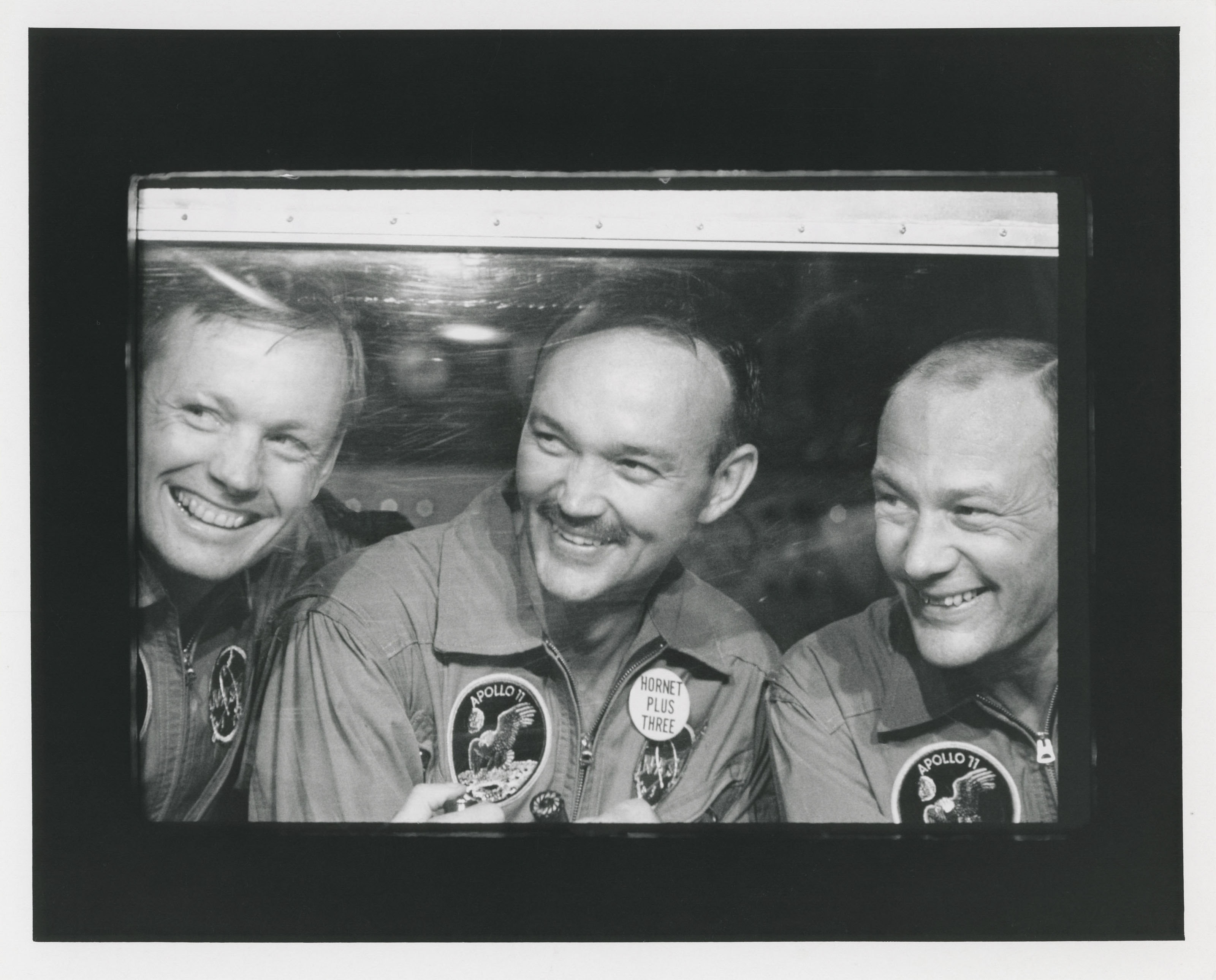 Armstrong, Collins and Aldrin back to Earth after their voyage to ...