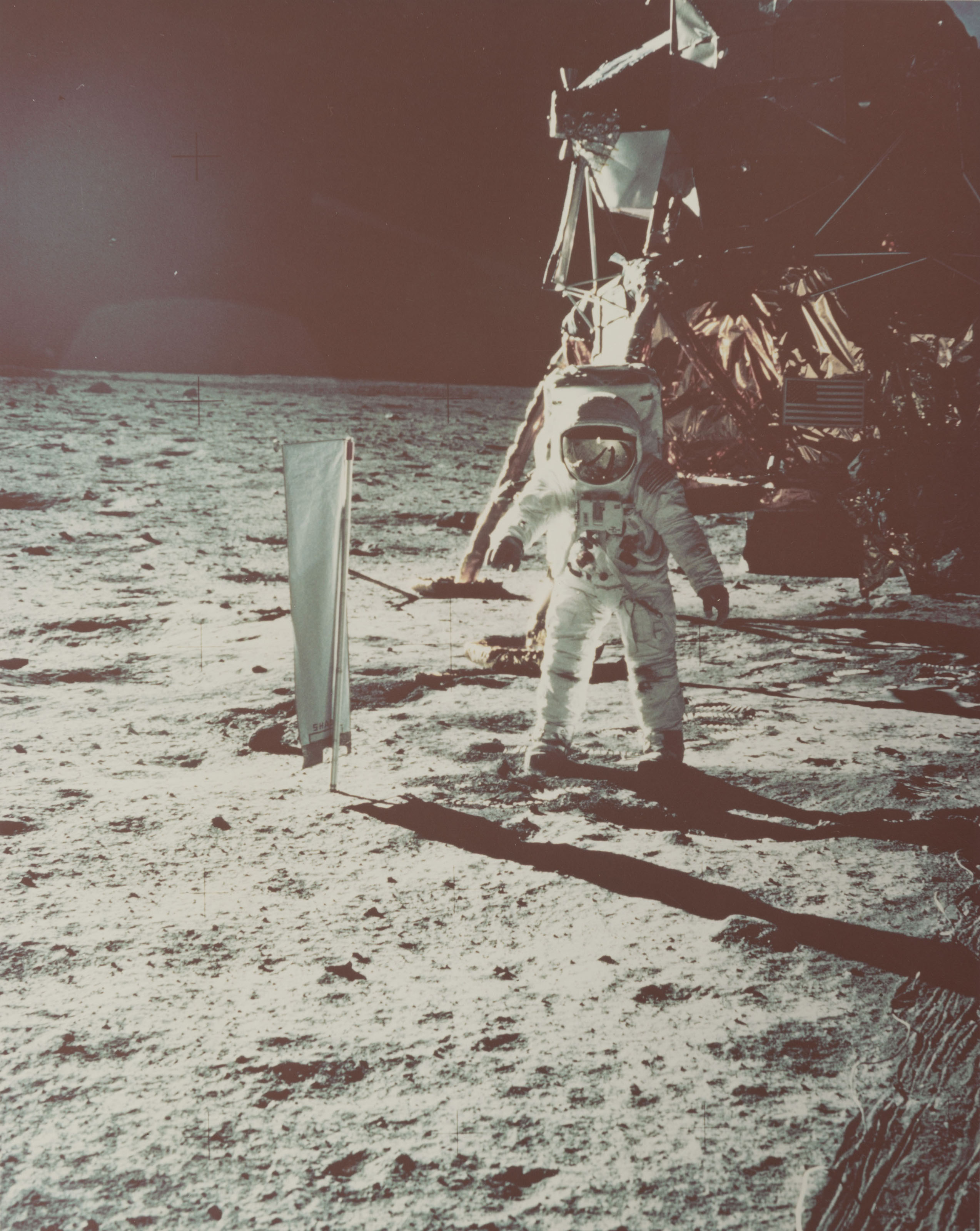 Apollo 11: Portrait of Buzz Aldrin on - auctions & price archive