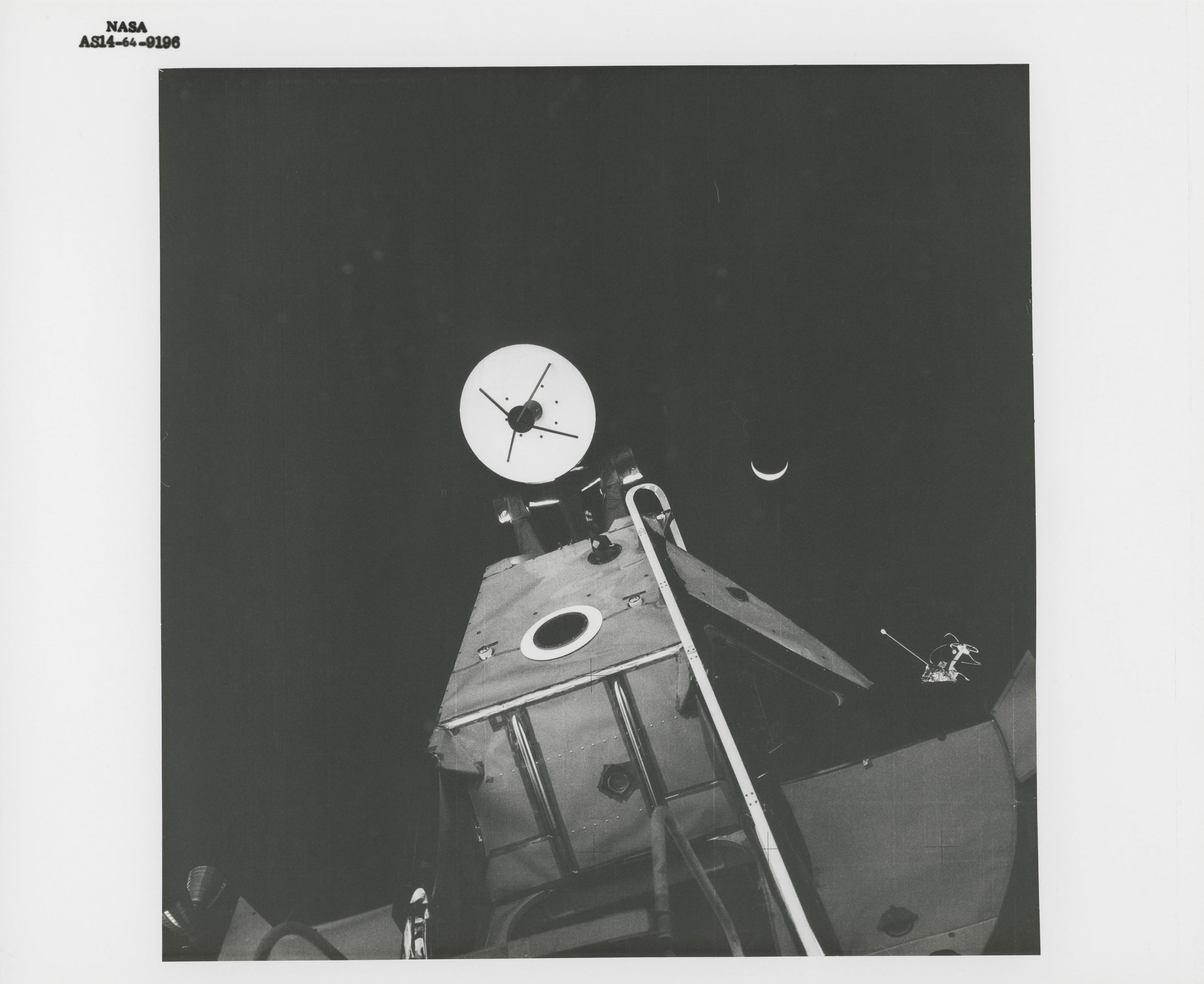 The Earth over the LM Antares, January 31-February 9, 1971, EVA 2, Alan ...