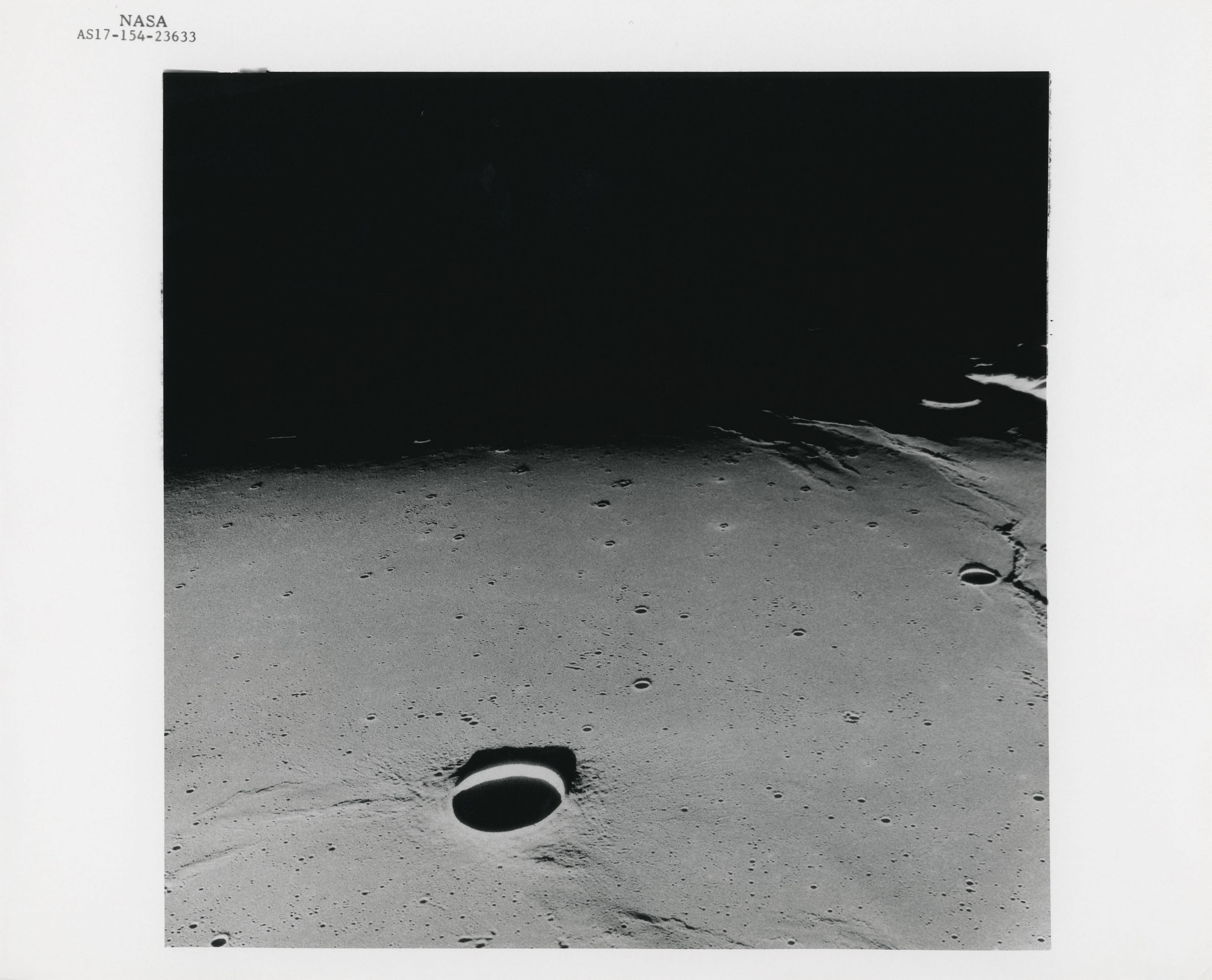 Moonscapes from the CM America: the nearside terminator; Sunset over ...