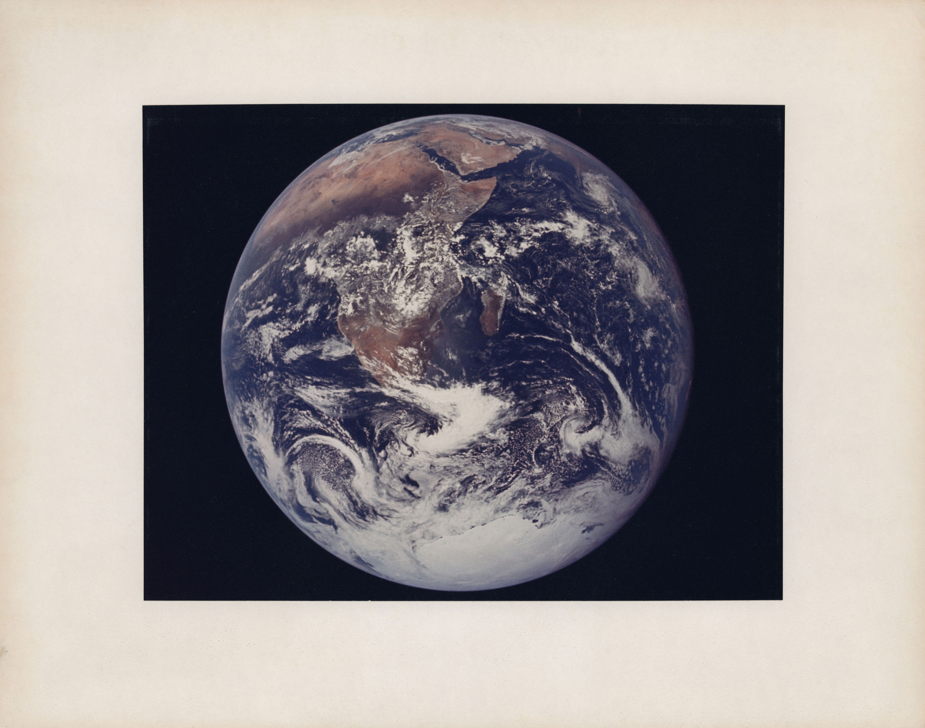 [Large Format] The “Blue Marble”, the first human-taken photograph of ...