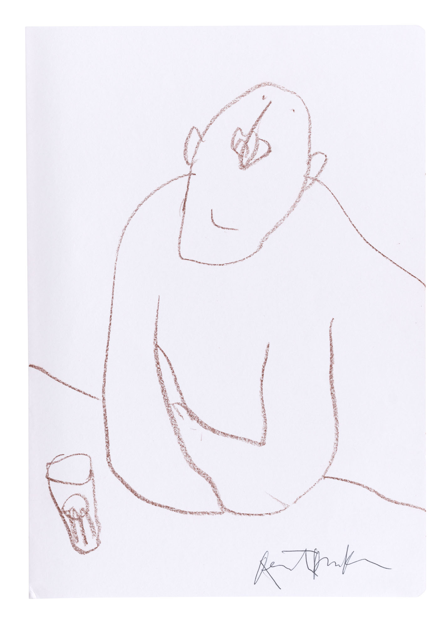 Quentin Blake (b. 1932), Men with wine glasses #13 | Christie’s