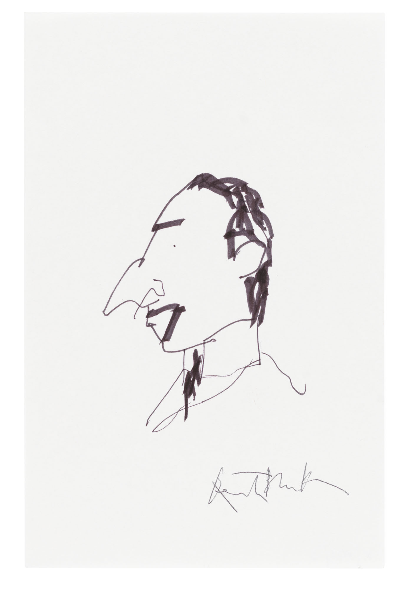Quentin Blake (b. 1932), Felt-pen heads #3 | Christie’s