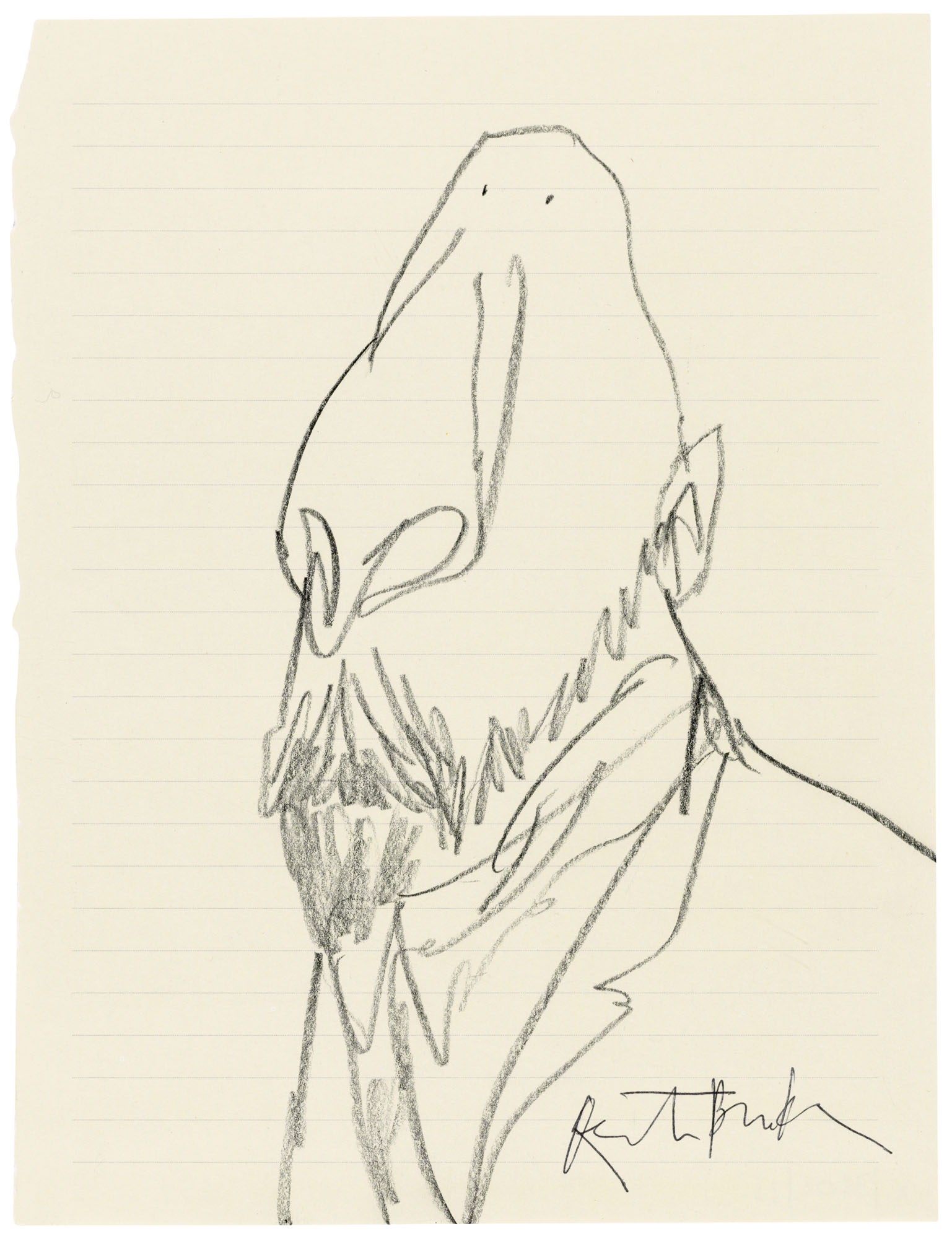 Quentin Blake (b. 1932), Pencil-line heads #10 | Christie’s