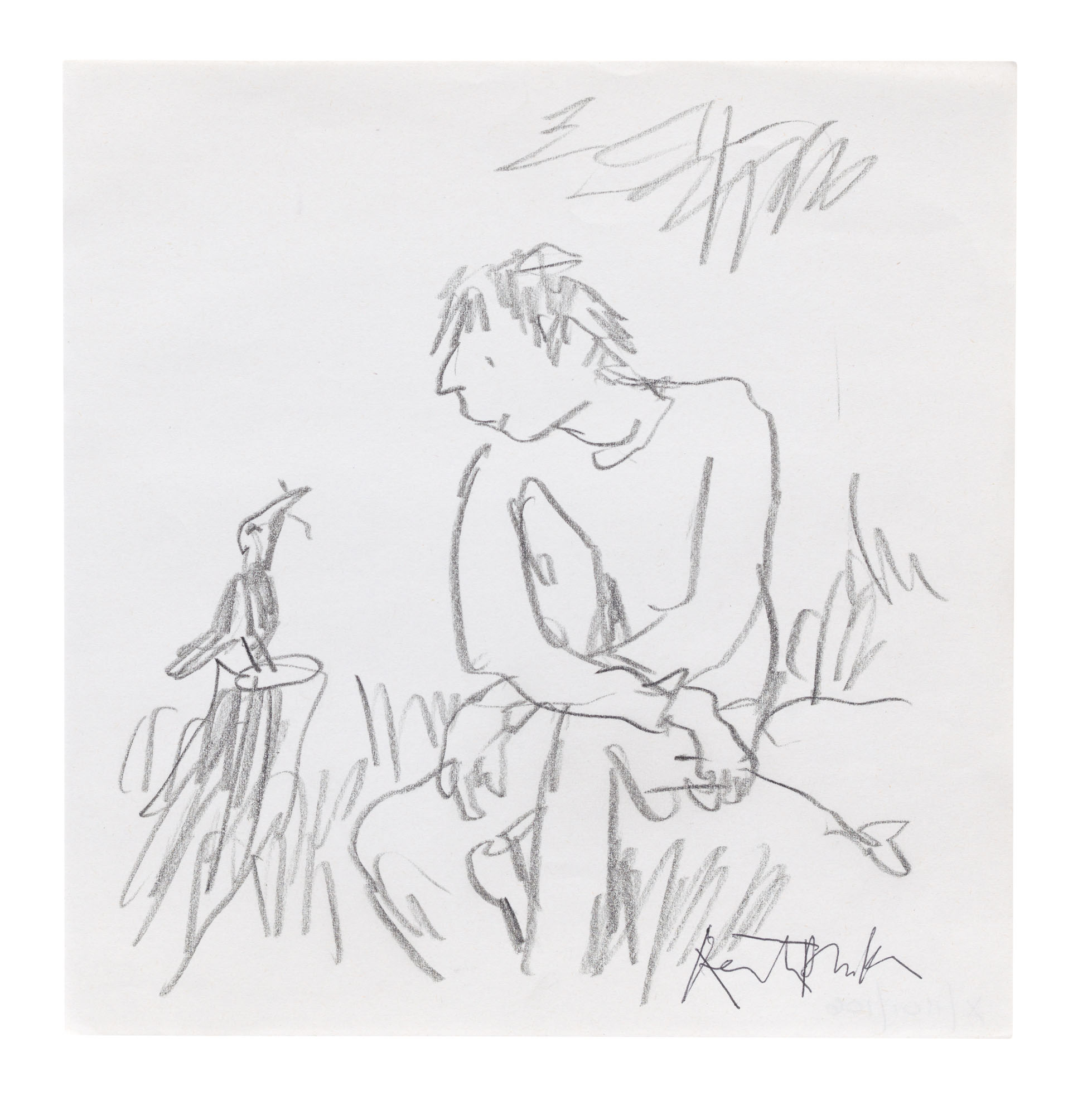 Quentin Blake (b. 1932), Youthful conversations with birds #1 | Christie’s