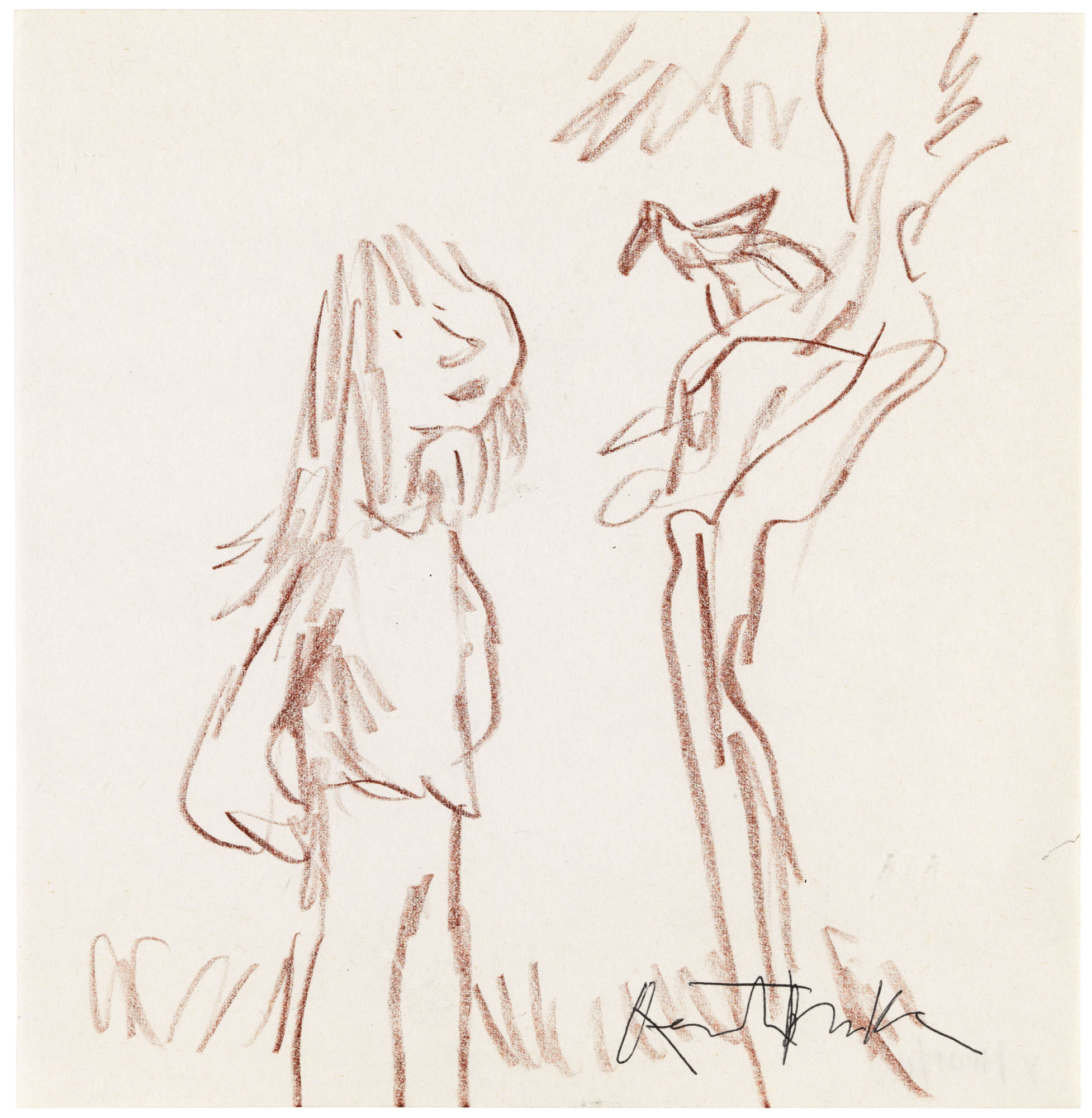 Quentin Blake (b.1932), Youthful conversations with birds #2 | Christie’s