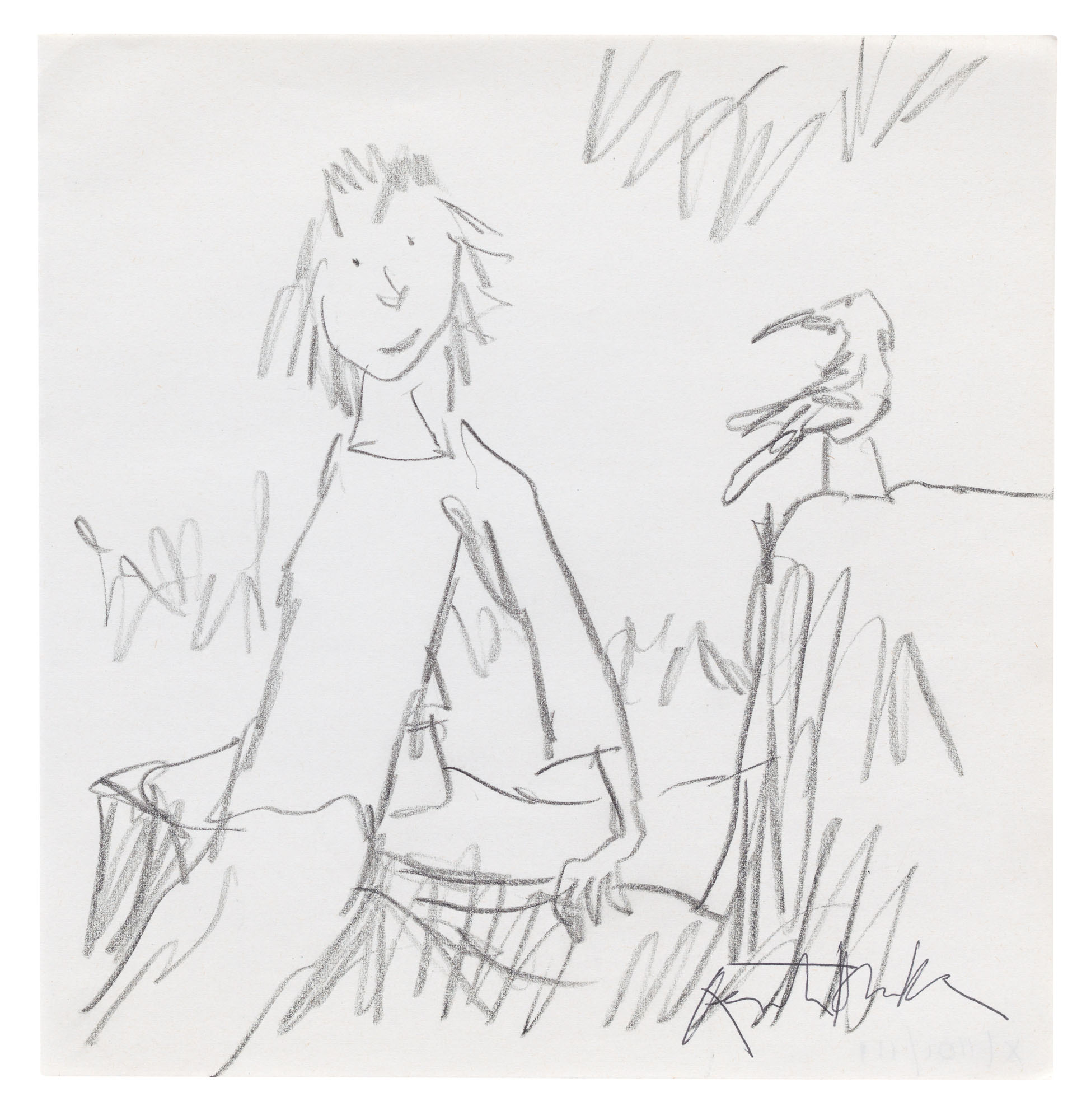 Quentin Blake (b. 1932), Youthful conversations with birds #6 | Christie’s