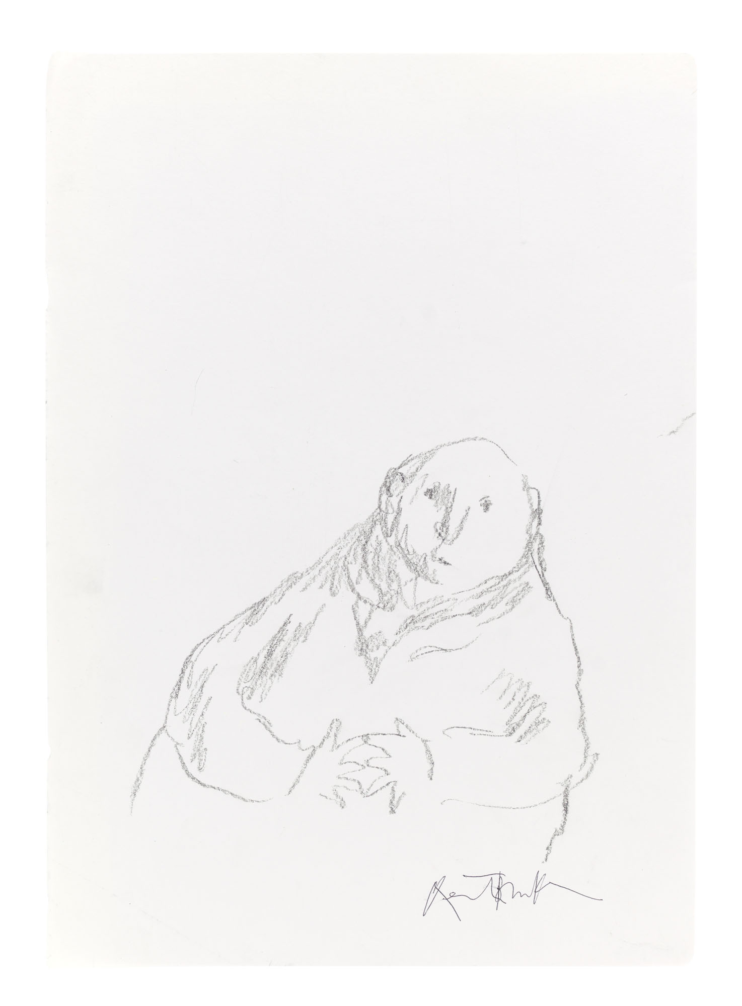 Quentin Blake (b. 1932), Pensive man | Christie’s