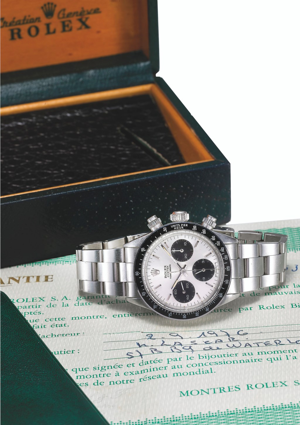 ROLEX, STEEL DAYTONA WITH SIGMA DIAL, REF. 6263, CASE NO 3’485’383 ...