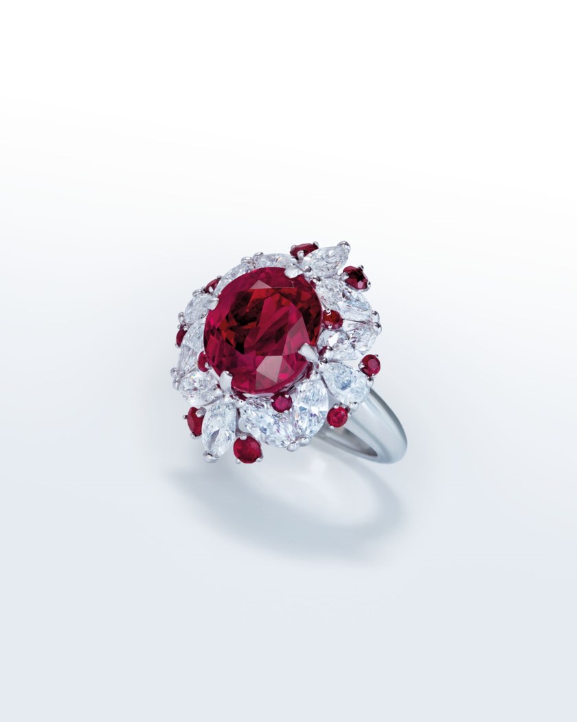 RUBY AND DIAMOND RING, DAVID MORRIS | Christie's