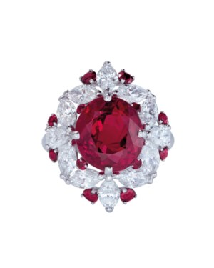 RUBY AND DIAMOND RING, DAVID MORRIS | Christie's