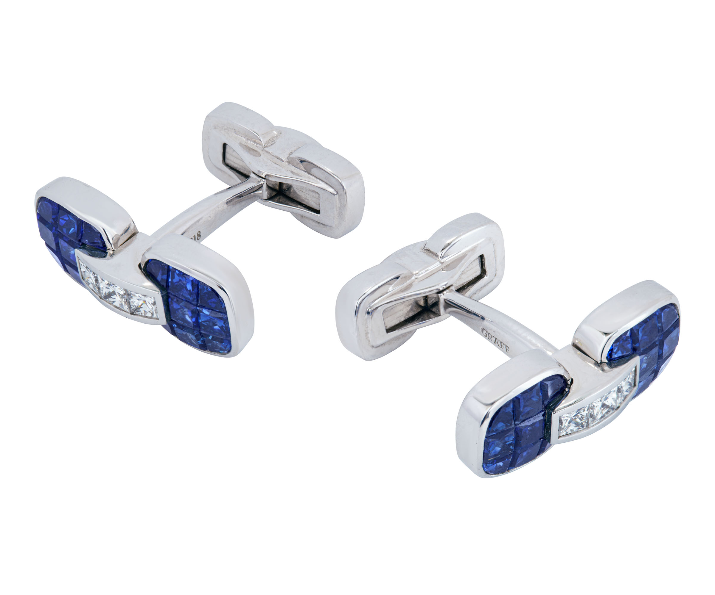 NO RESERVE - GRAFF SAPPHIRE AND DIAMOND CUFFLINKS, | Christie’s