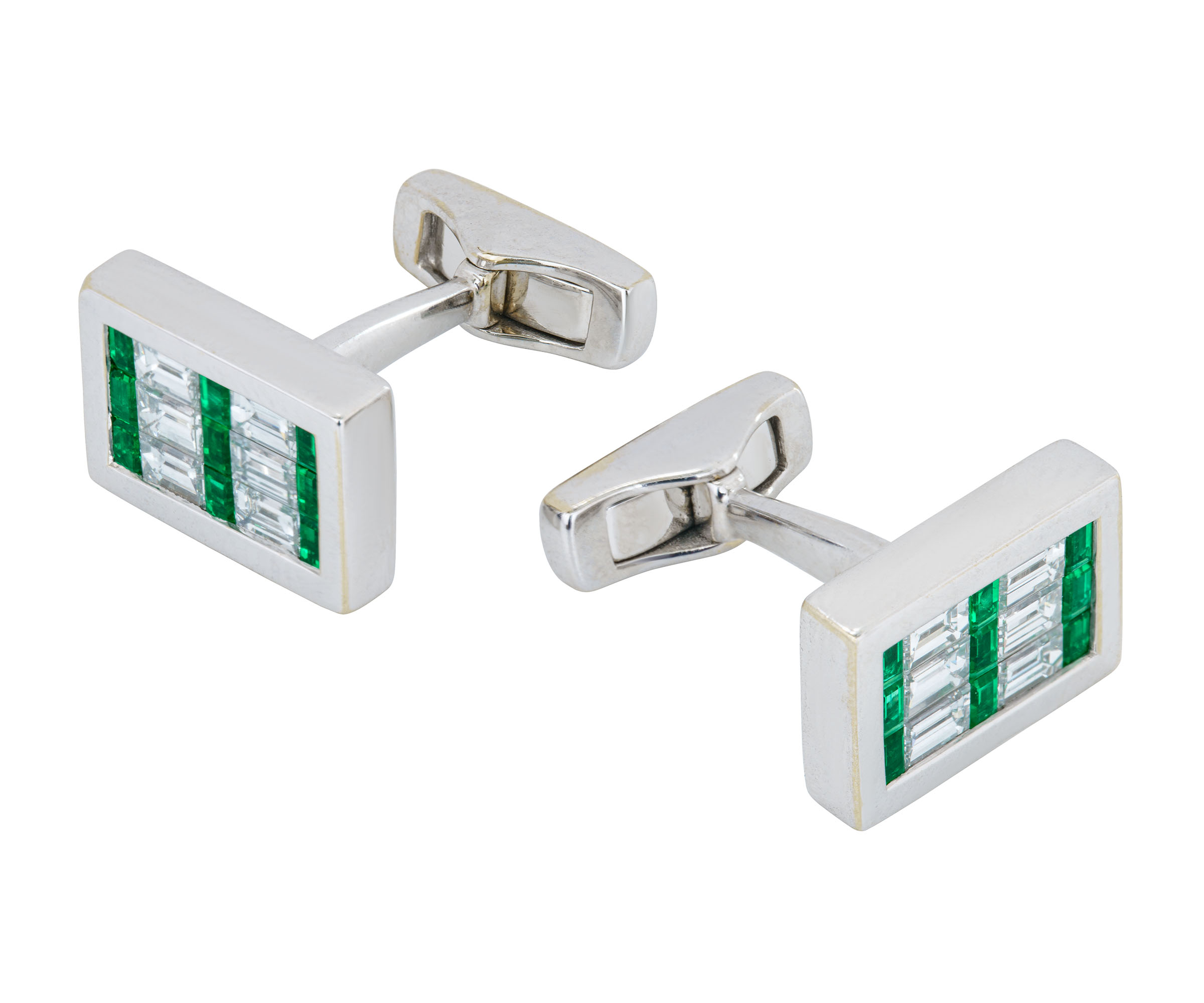 NO RESERVE - GRAFF EMERALD AND DIAMOND CUFFLINKS, | Christie’s