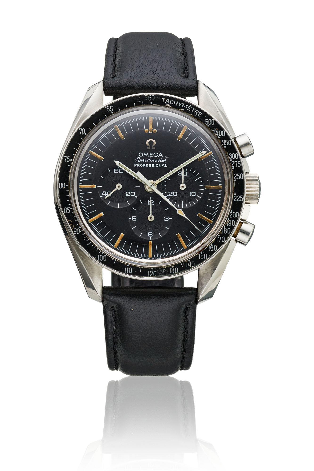 OMEGA, STEEL SPEEDMASTER PROFESSIONAL CHRONOGRAPH WRISTWATCH, REF. 145. ...