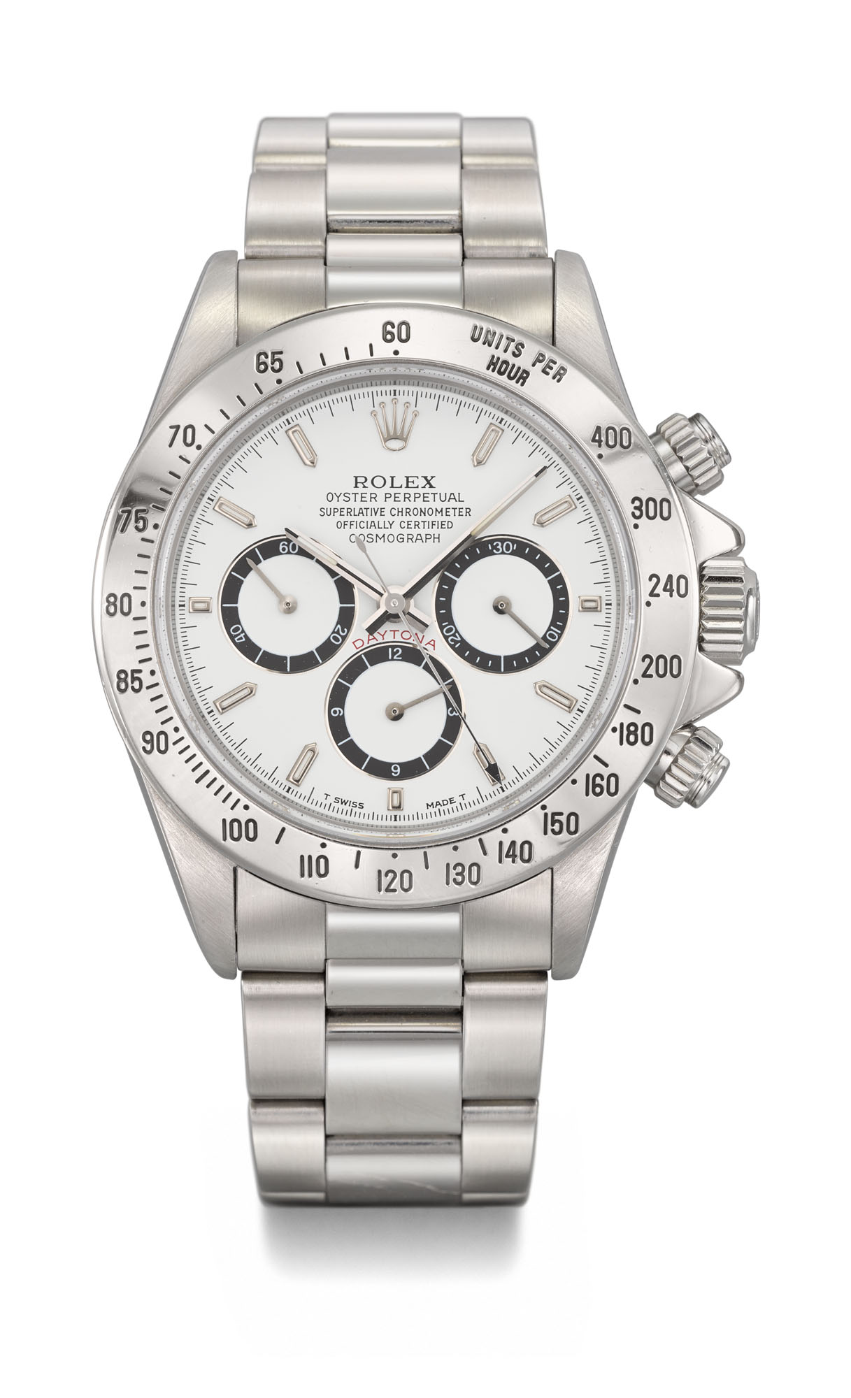 ROLEX, STEEL "INVERTED 6" COSMOGRAPH DAYTONA CHRONOGRAPH WRISTWATCH ...