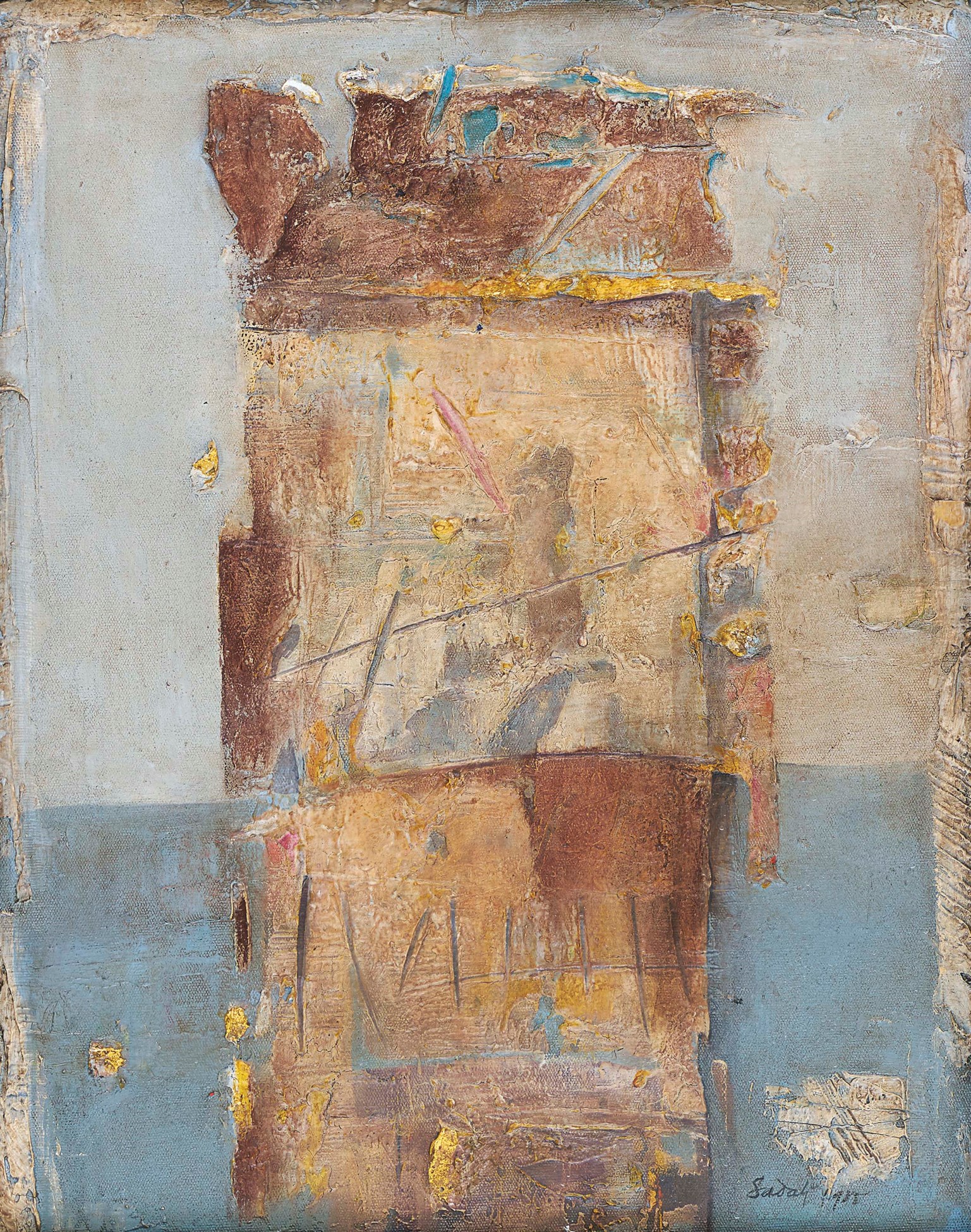 AHMAD SADALI (1924-1987), Diantara Noktah & Atap Emas | Christie's