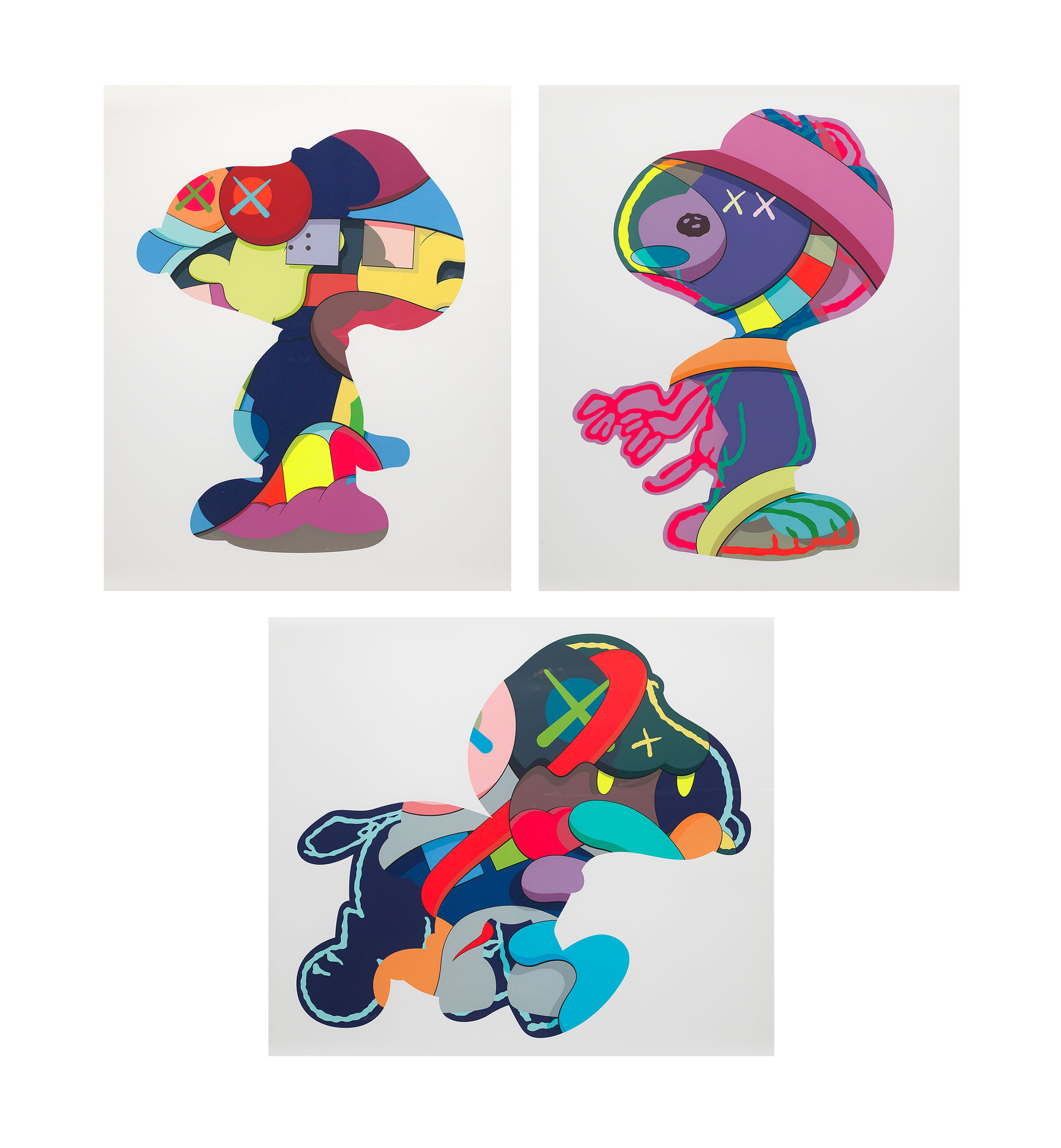 KAWS (B. 1974), No One's Home; Stay Steady; & The Things That Comfort ...