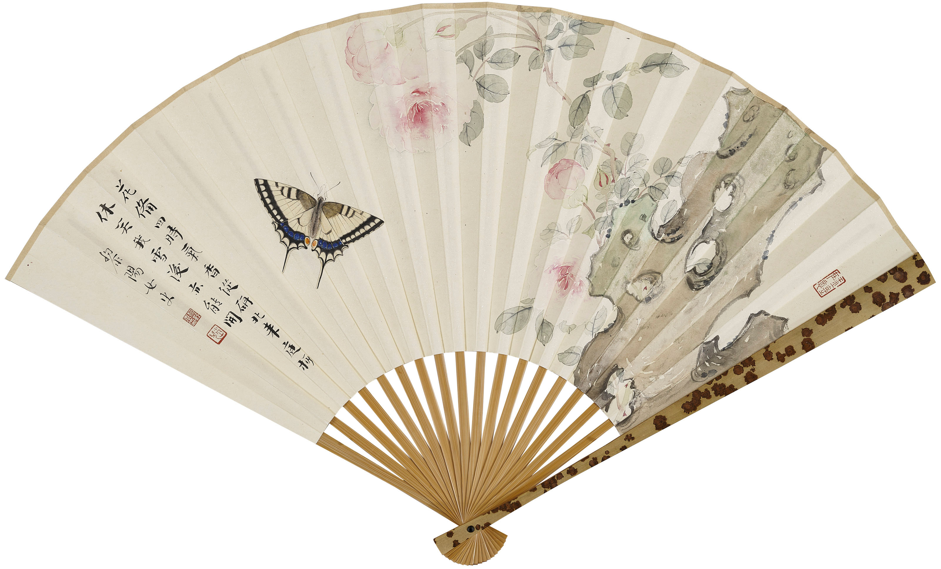 HE HONGYU (B. 1984), Flower and Butterfly | Christie’s