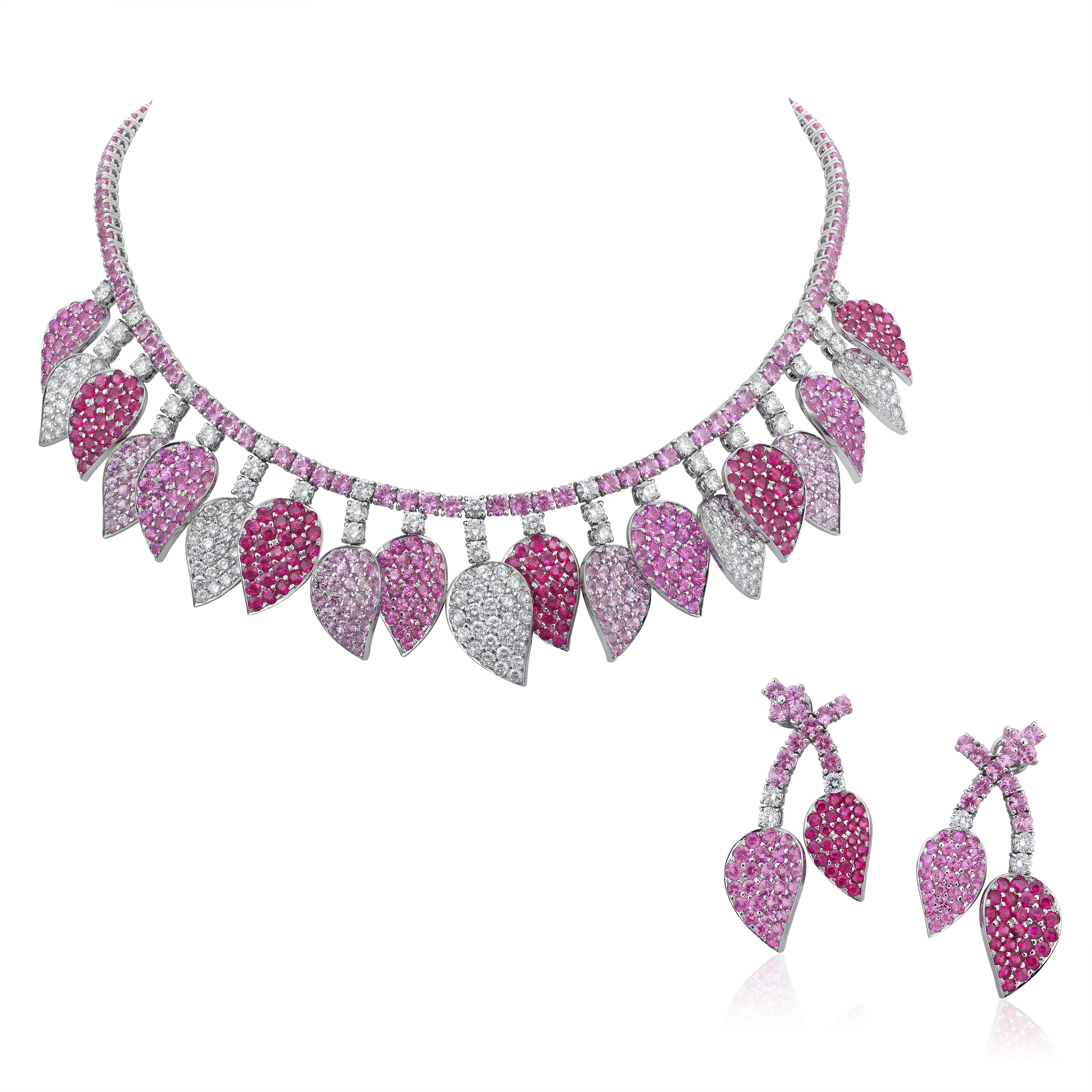 ADLER COLOURED SAPPHIRE AND DIAMOND JEWELLERY SET, | Christie’s