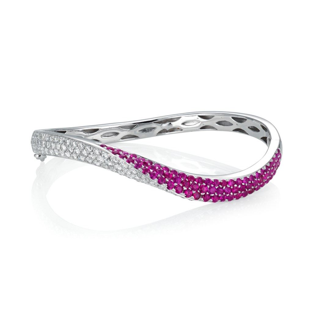RUBY RING AND ADLER DIAMOND AND RUBY BANGLE, | Christie’s