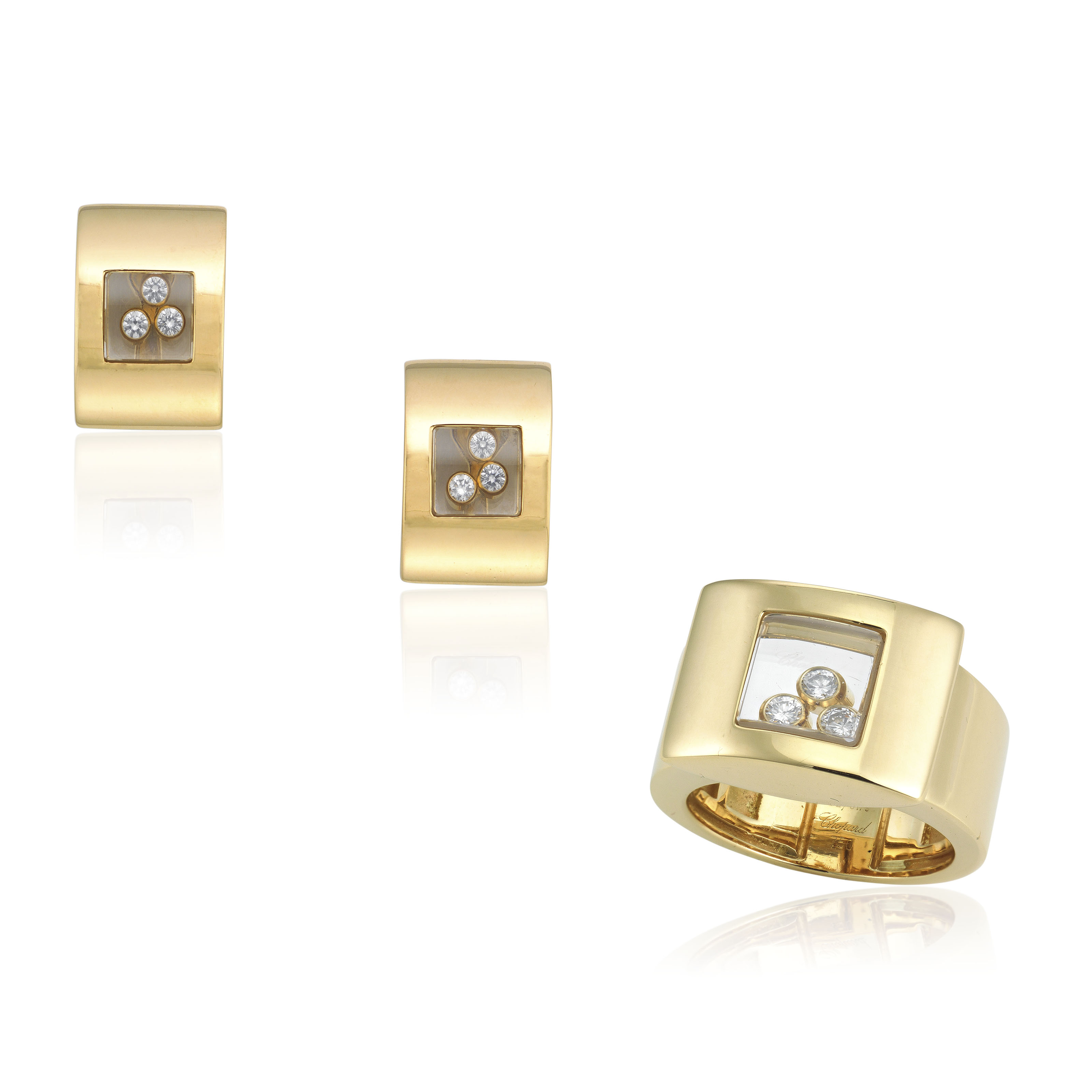 CHOPARD DIAMOND 'HAPPY DIAMONDS' JEWELLERY SET, | Christie’s