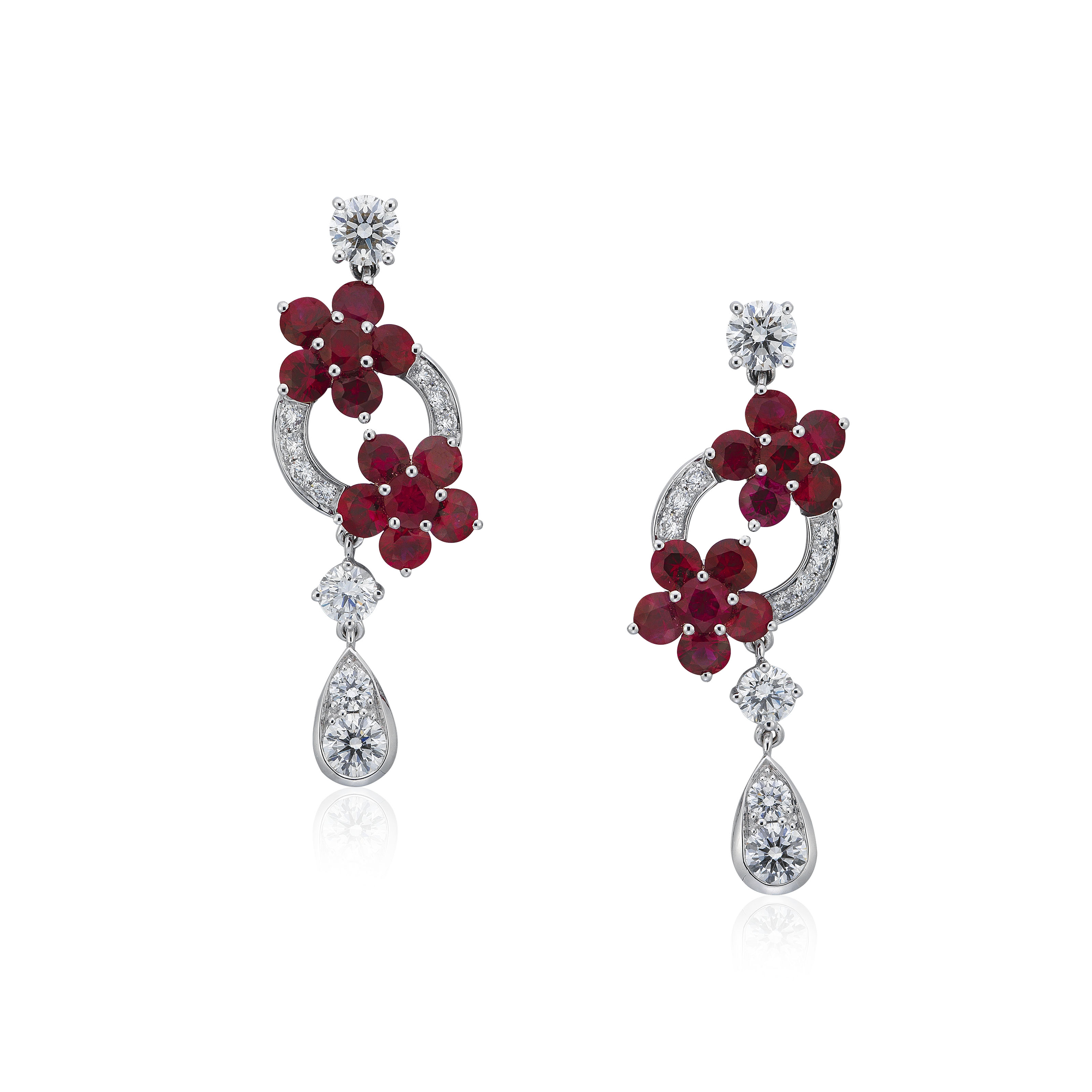 GRAFF RUBY AND DIAMOND EARRINGS, | Christie’s