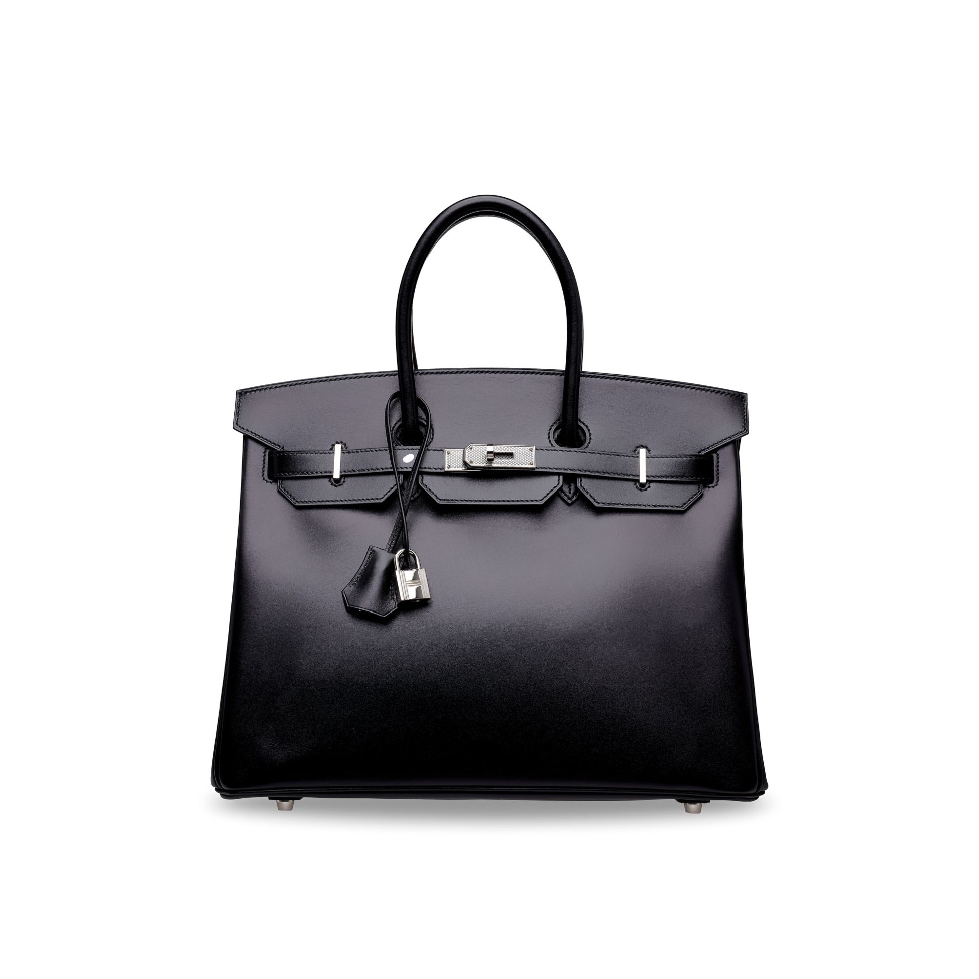 A LIMITED EDITION BLACK CALF BOX LEATHER BIRKIN 35 WITH GUILLOCHÉ ...