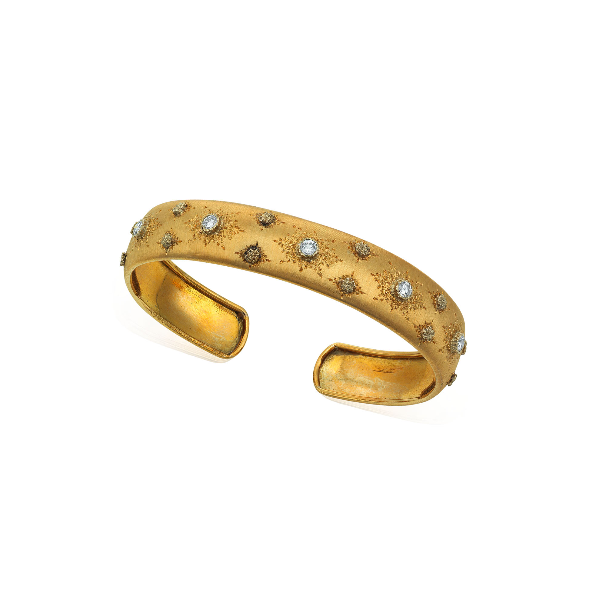 BUCCELLATI GOLD AND DIAMOND BANGLE, | Christie’s