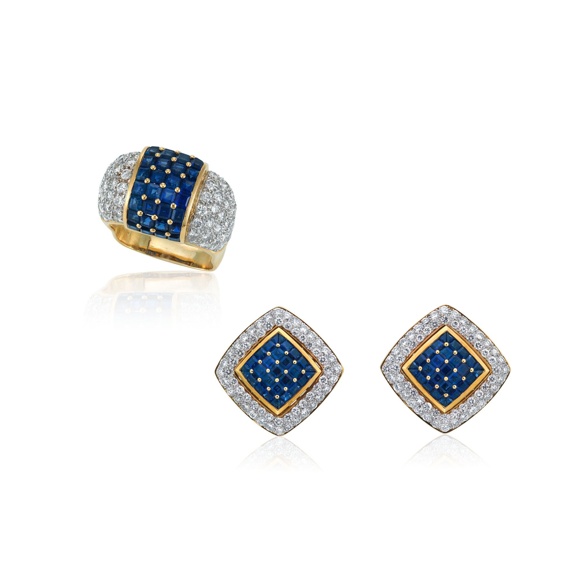 SAPPHIRE AND DIAMOND JEWELLERY SET, | Christie’s